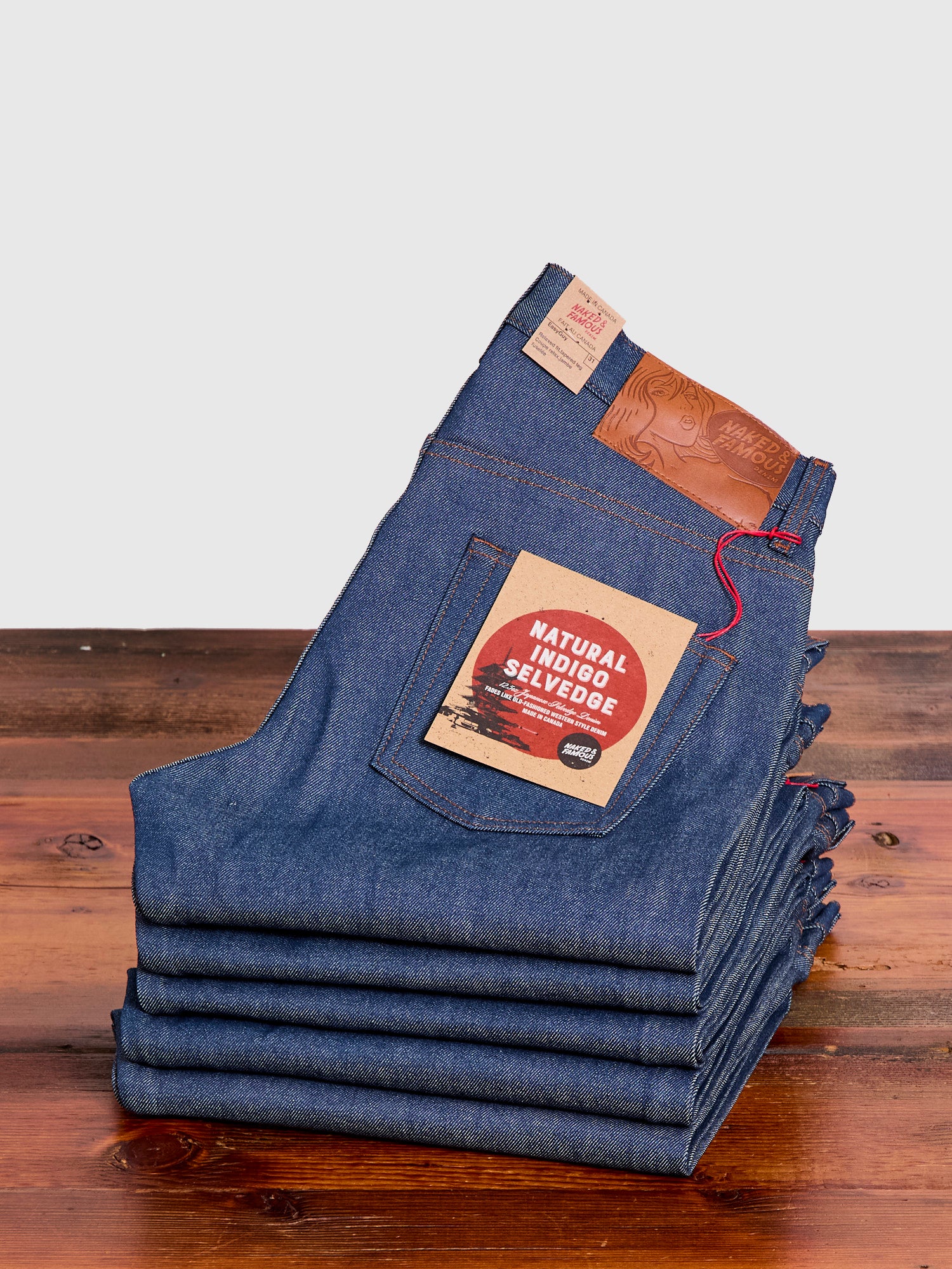 "Natural Indigo Selvedge" 12.5oz Selvedge Denim - Easy Guy Fit – Blue ...