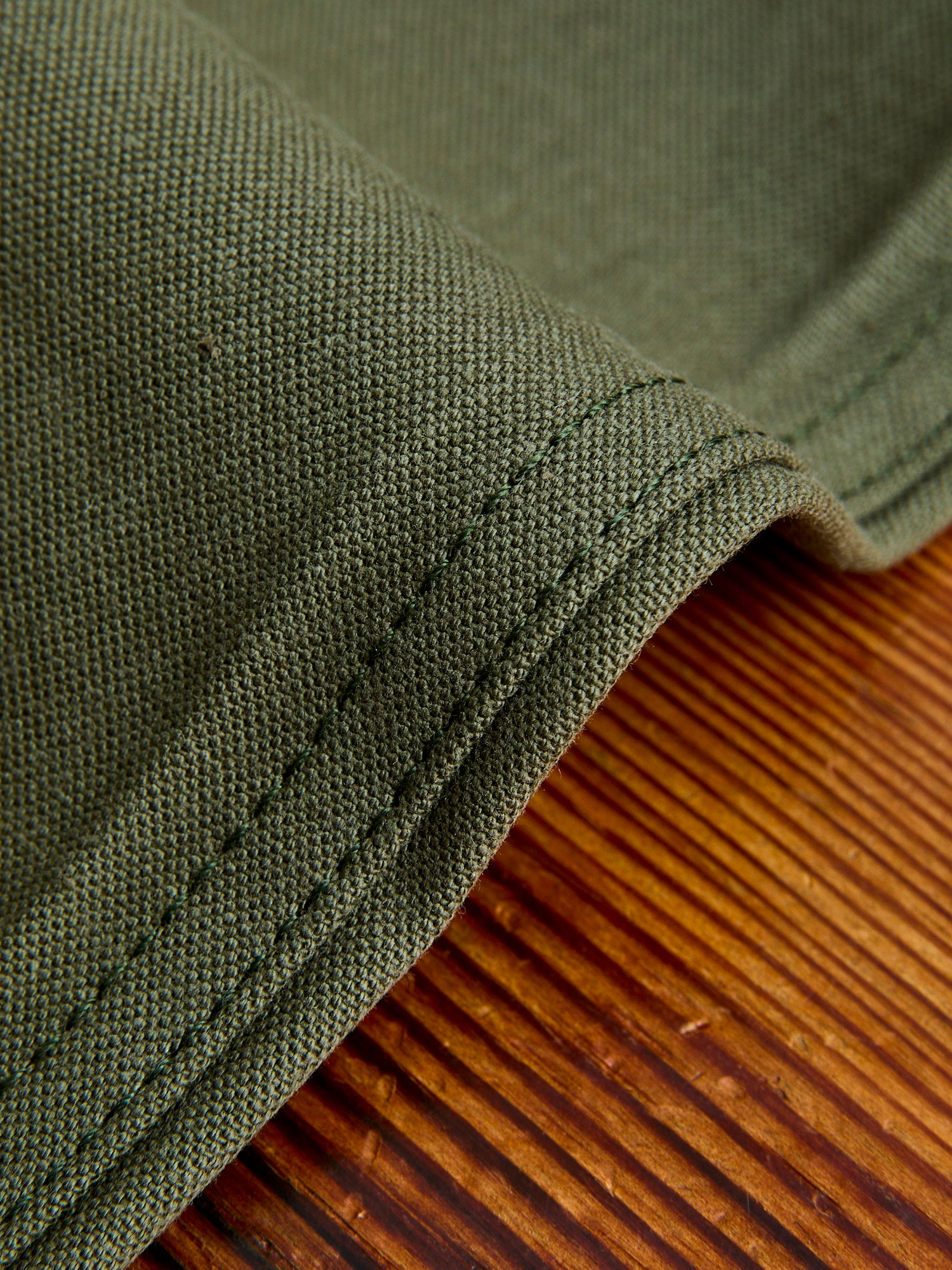 10oz Selvedge Army Green Duck Canvas - True Guy Fit – Blue Owl Workshop
