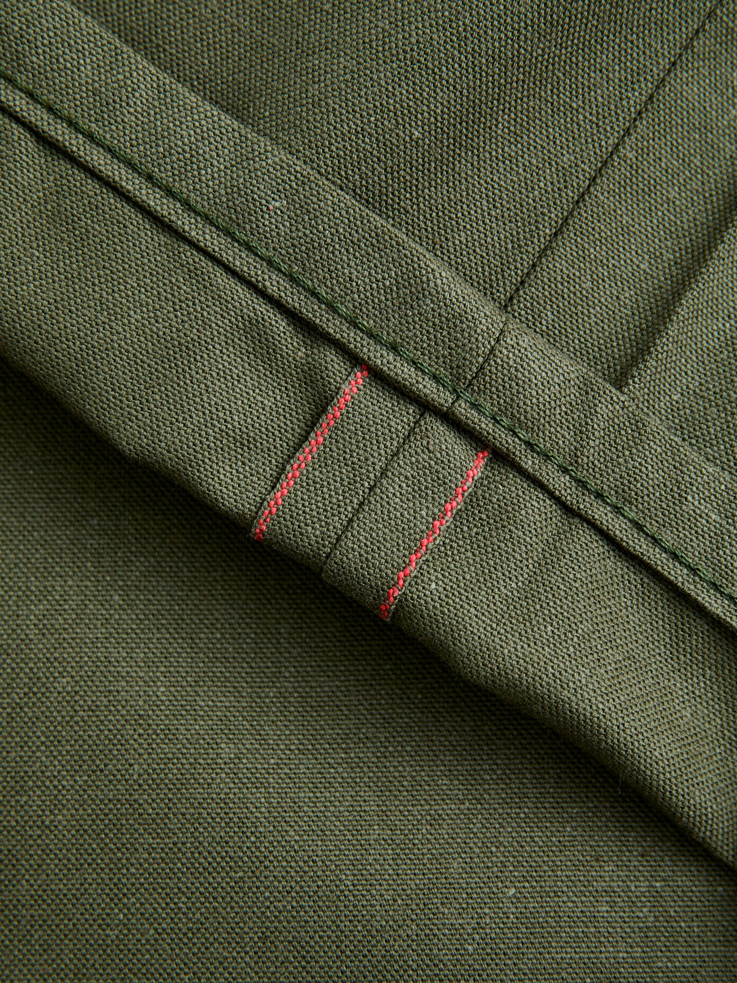 10oz Selvedge Army Green Duck Canvas - True Guy Fit – Blue Owl Workshop