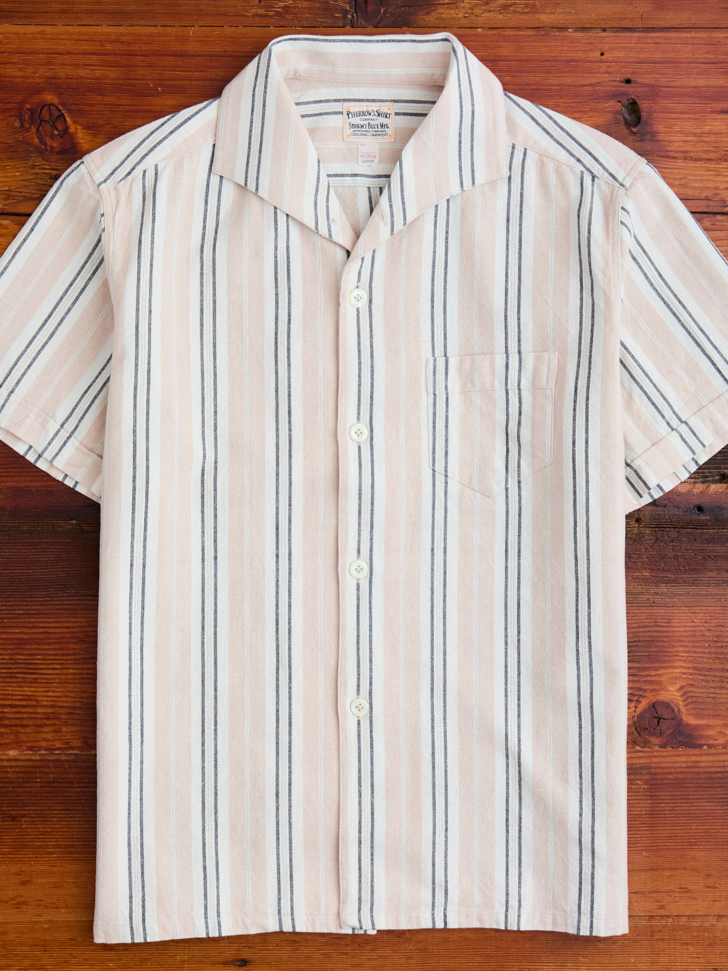 Italian Collar Shirt in Pink Stripe – Blue Owl Workshop