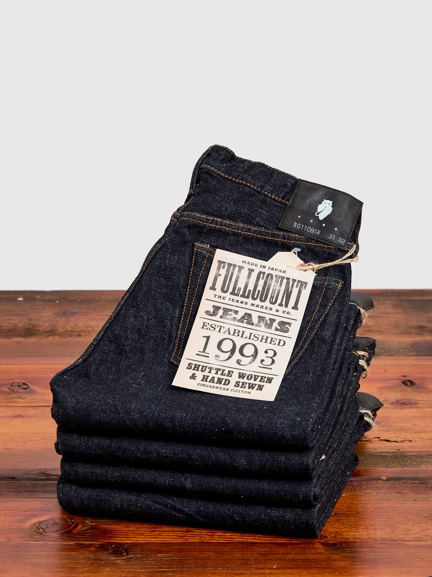 B1108SR "Super Rough" 15.5oz Selvedge Denim - Slim Straight Fit – Blue ...