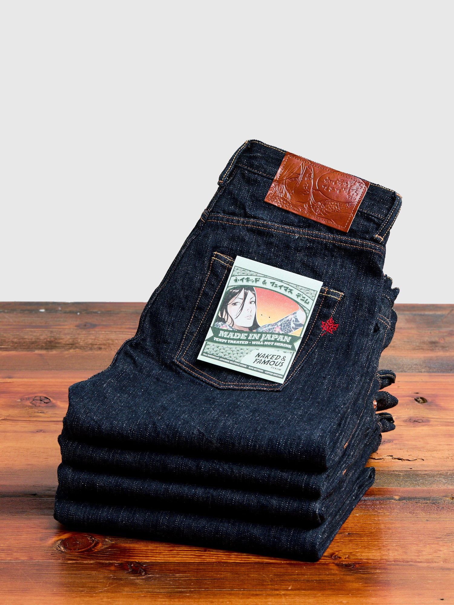 MIJ12 "Aomidori" 16oz Greencast Slub Selvedge Denim - Easy Guy Fit ...