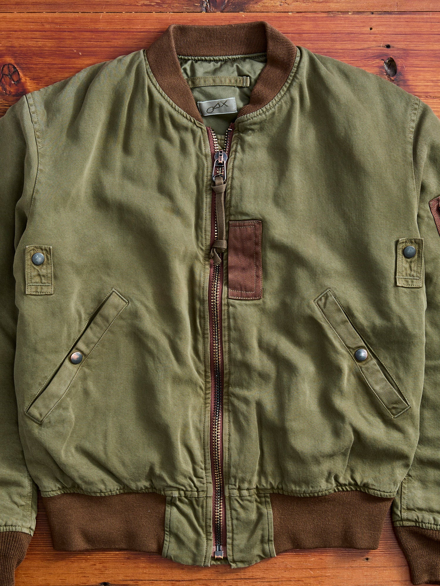 MSP-4025 Vintage Wash MA-1 Jacket in Army Green – Blue Owl Workshop
