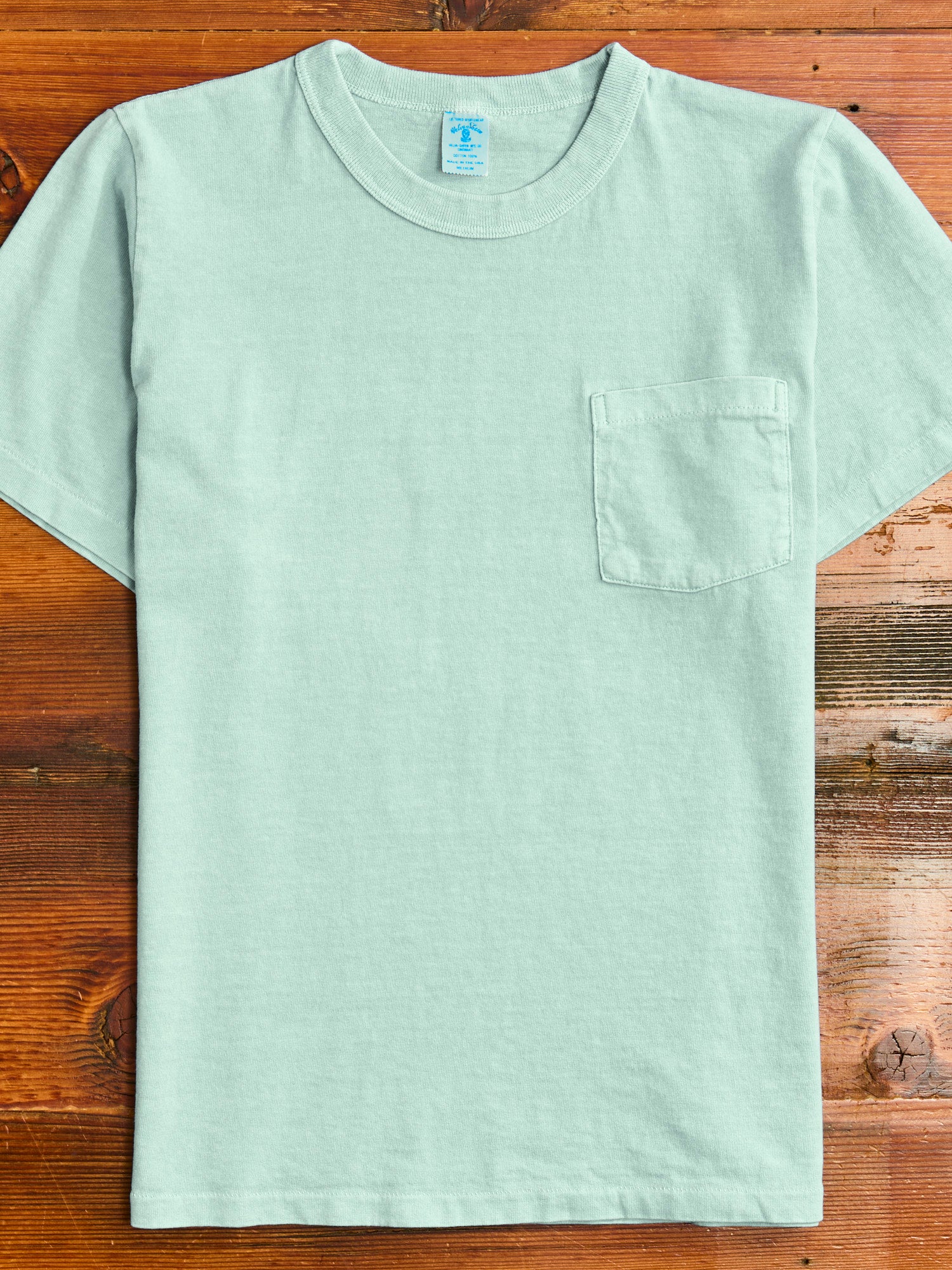 Pigment Dyed Pocket Tee in Nephrite – Blue Owl Workshop
