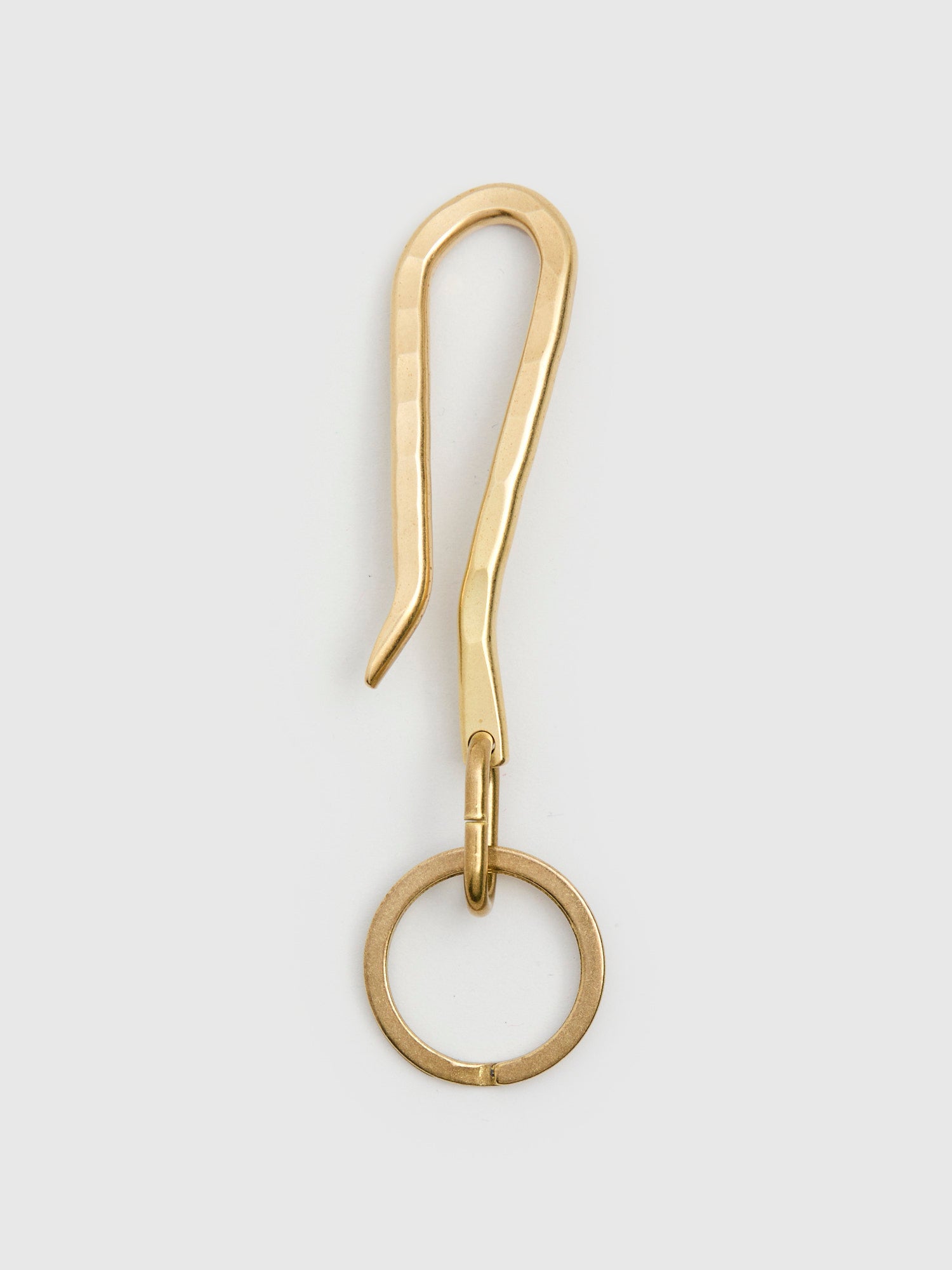 Hammered Key Hook in Brass – Blue Owl Workshop