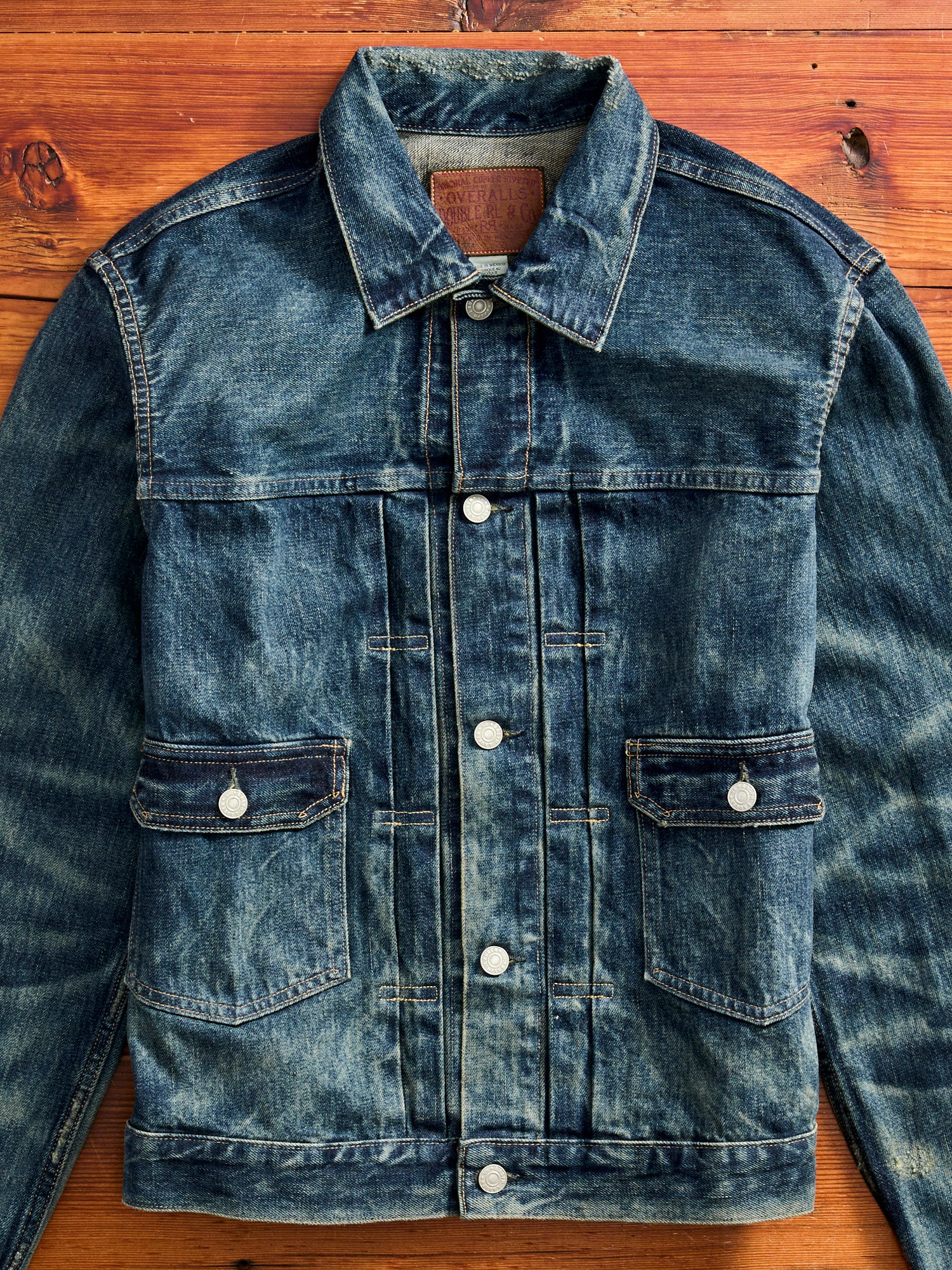 Westview Denim Jacket in Roughout Indigo – Blue Owl Workshop