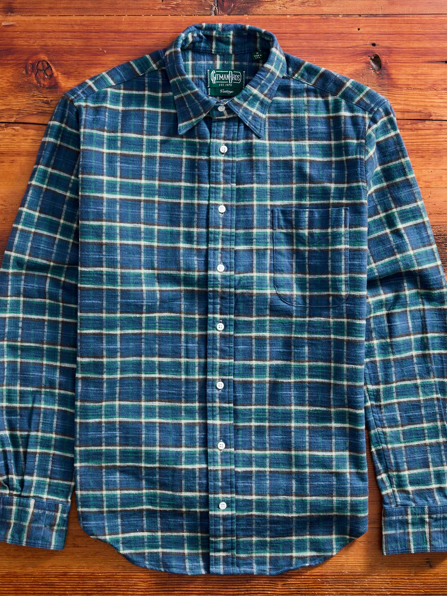 Cotton Slub Check Flannel in Blue – Blue Owl Workshop