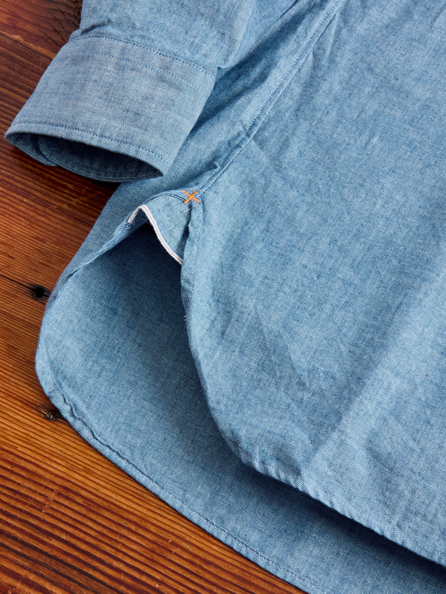 Chambray Button-Down Shirt in Blue – Blue Owl Workshop