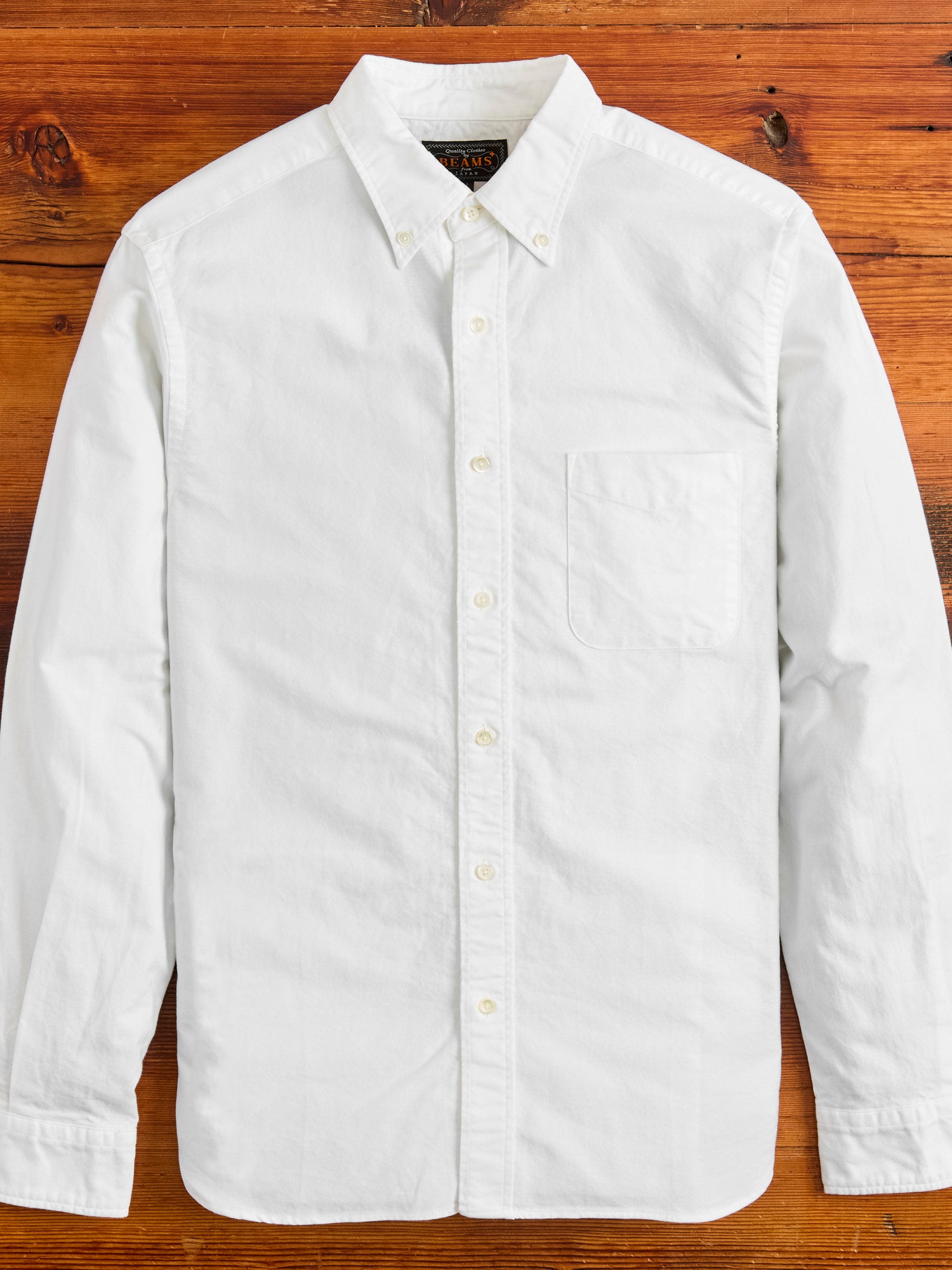 Oxford Button-Down Shirt in White – Blue Owl Workshop