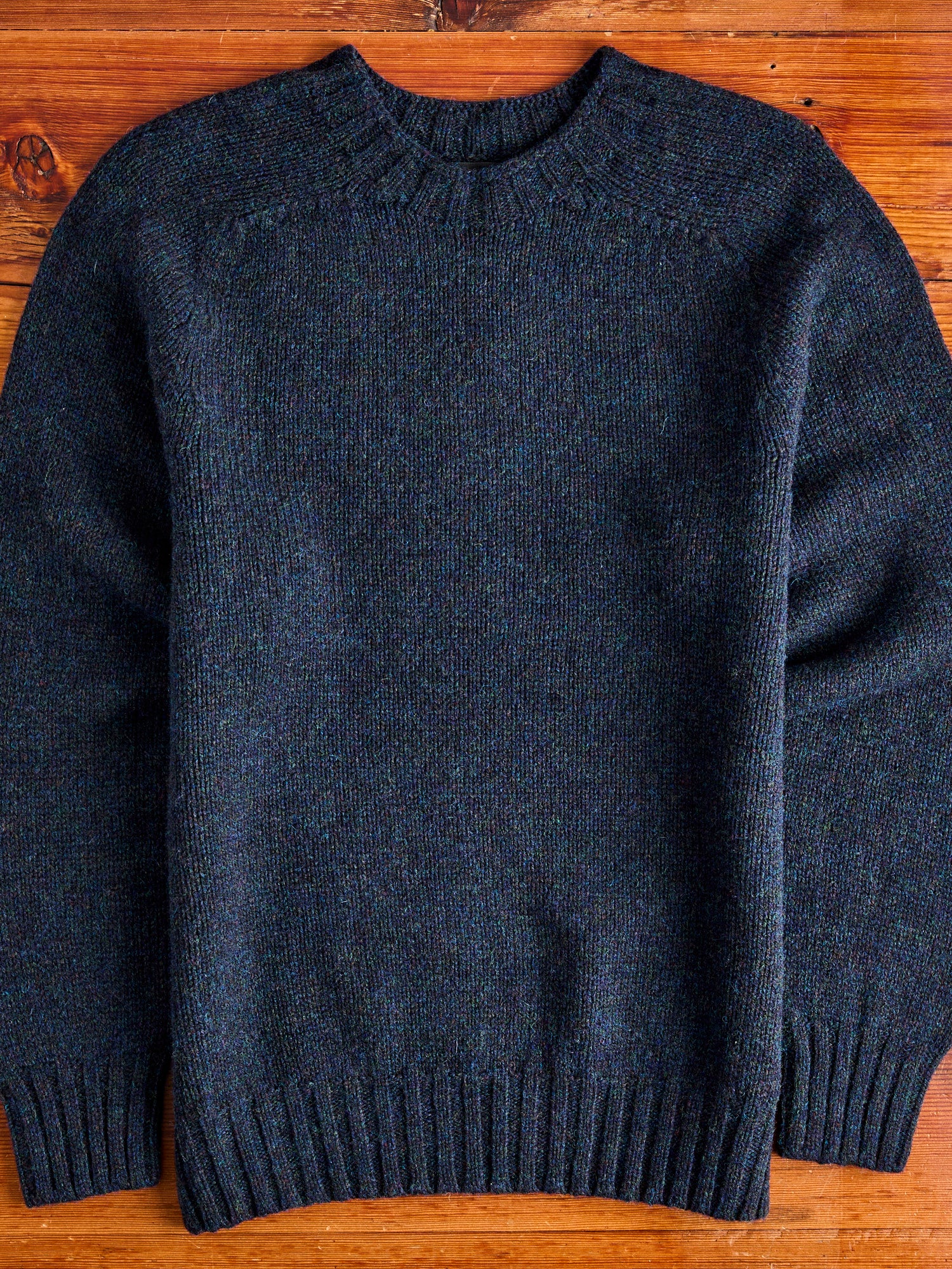 "Boxy Space Knit" Wool Sweater in Storm – Blue Owl Workshop