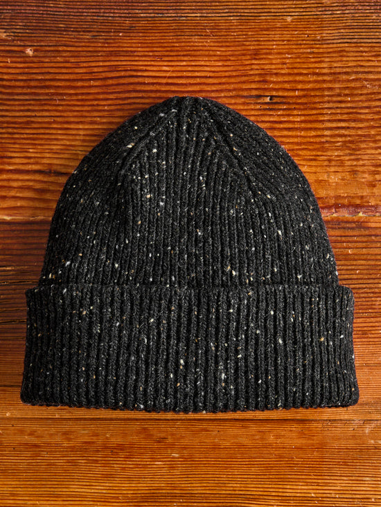 "Out of the Blue" Wool Beanie in Blackout – Blue Owl Workshop