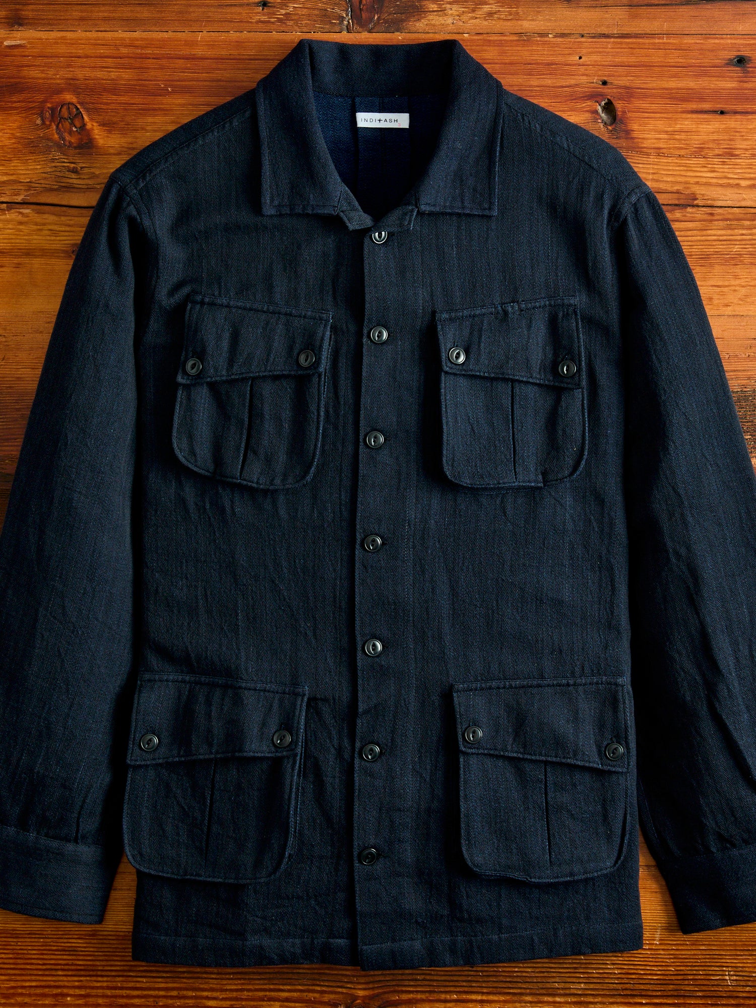 Dani Jacket in Iron/Indigo Herringbone – Blue Owl Workshop