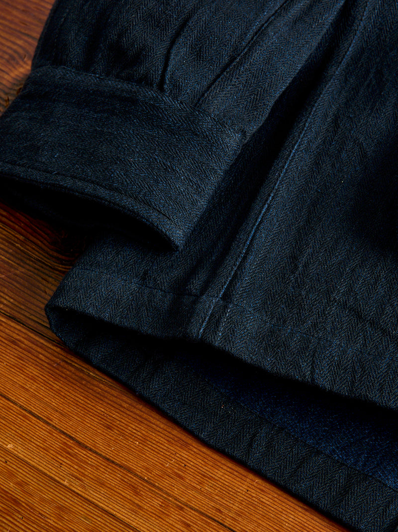 Dani Jacket in Iron/Indigo Herringbone – Blue Owl Workshop