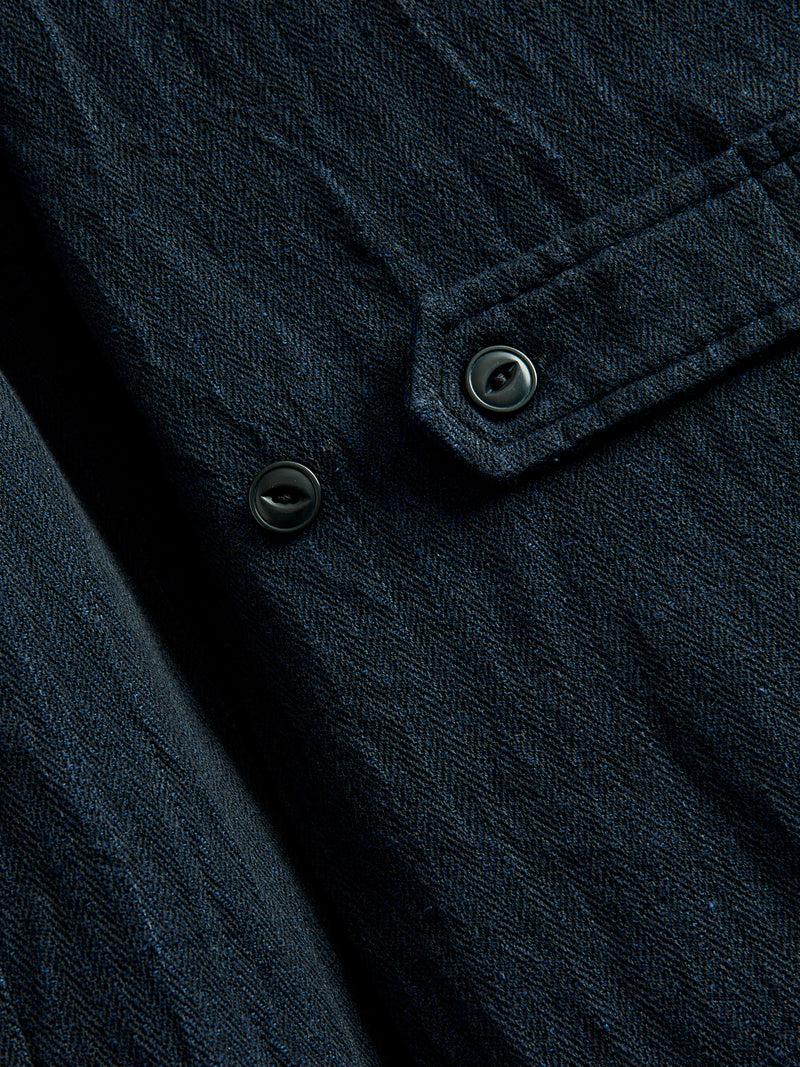 Dani Jacket in Iron/Indigo Herringbone – Blue Owl Workshop