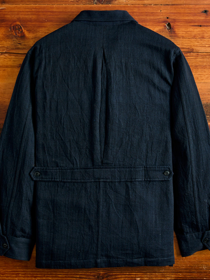 Dani Jacket in Iron/Indigo Herringbone – Blue Owl Workshop