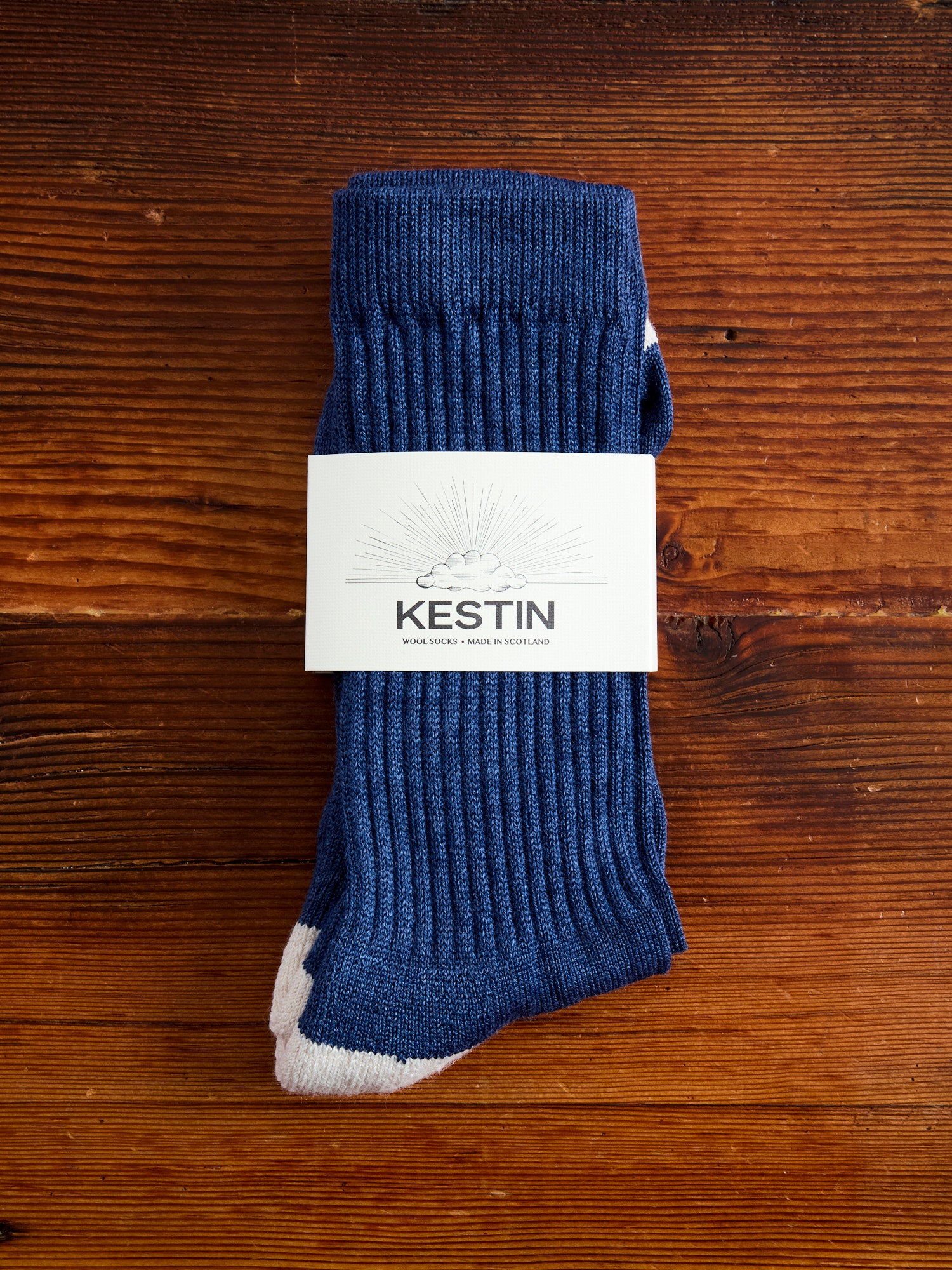 Elgin Wool Sock in Scotch Blue – Blue Owl Workshop
