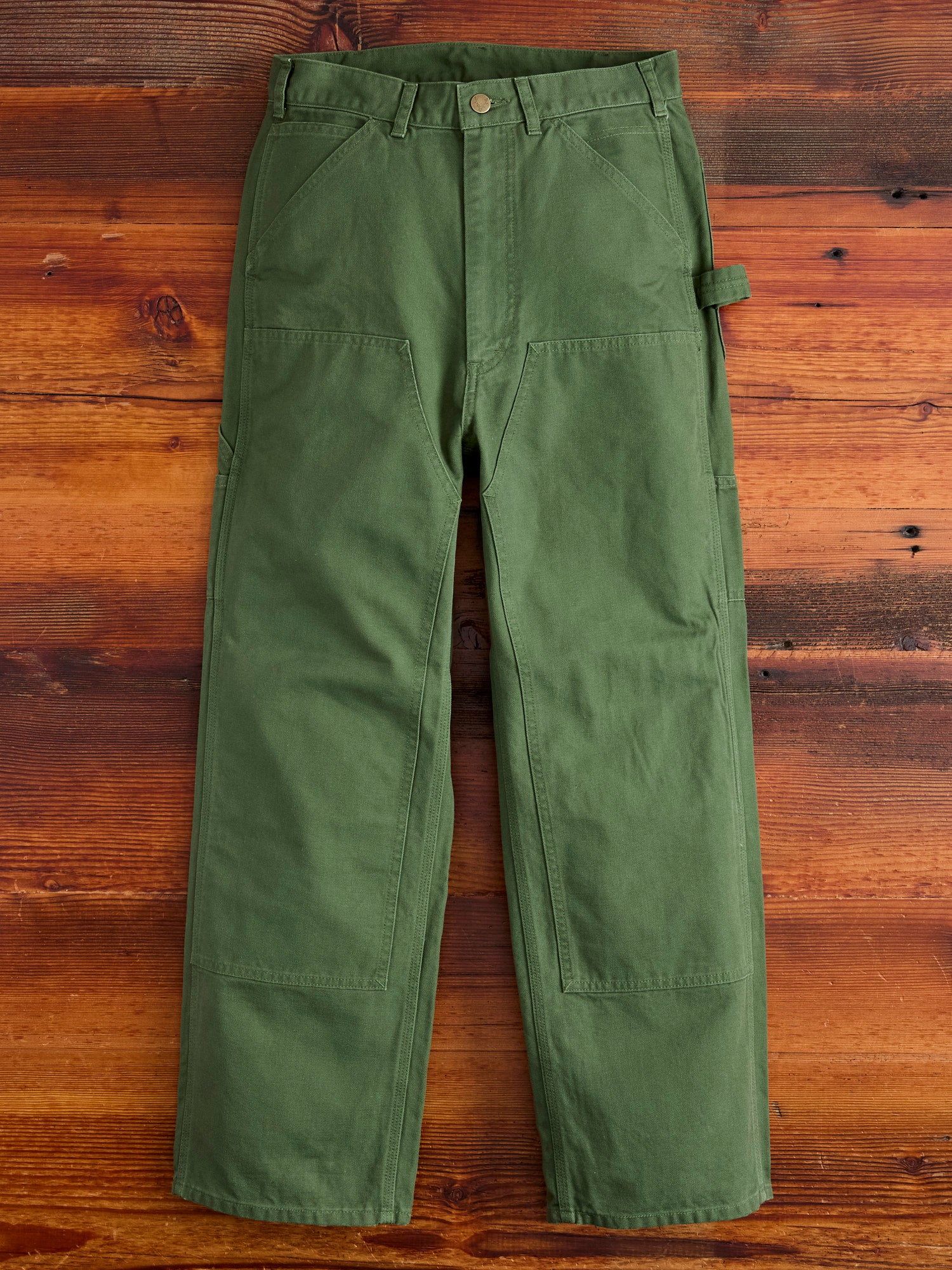 11.5oz Cotton Canvas Painter Pant in Moss Green – Blue Owl Workshop