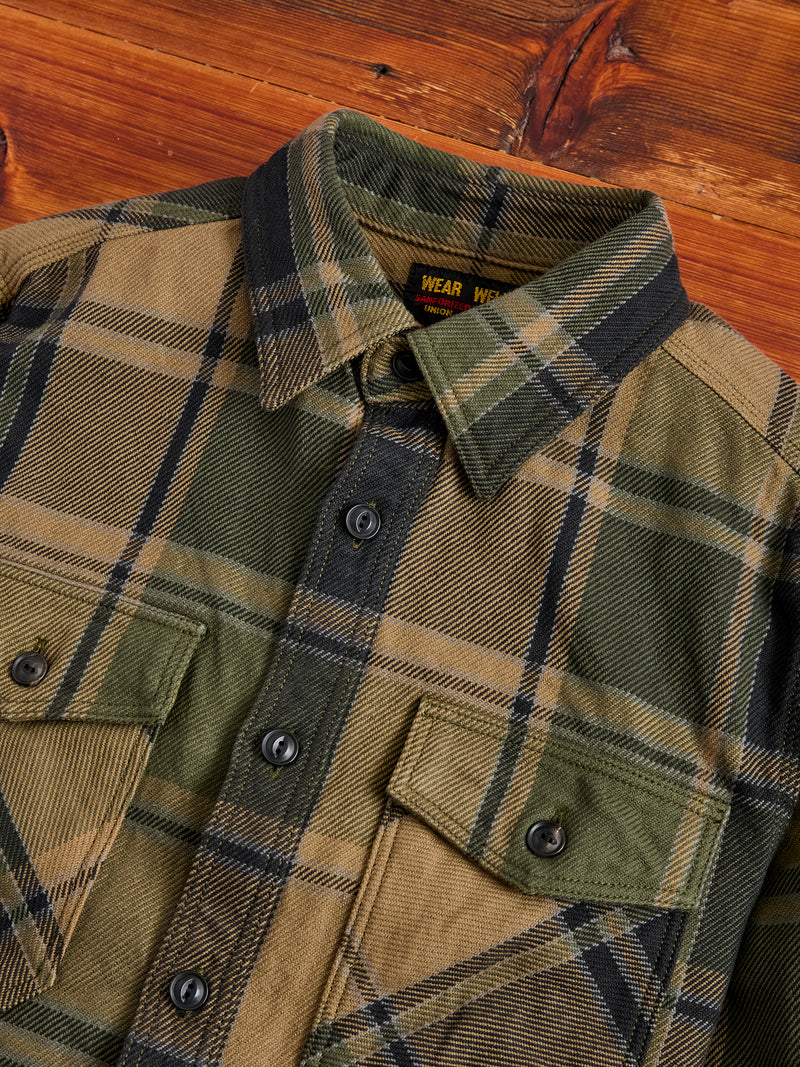 Extra Heavy Flannel Shirt in Olive – Blue Owl Workshop