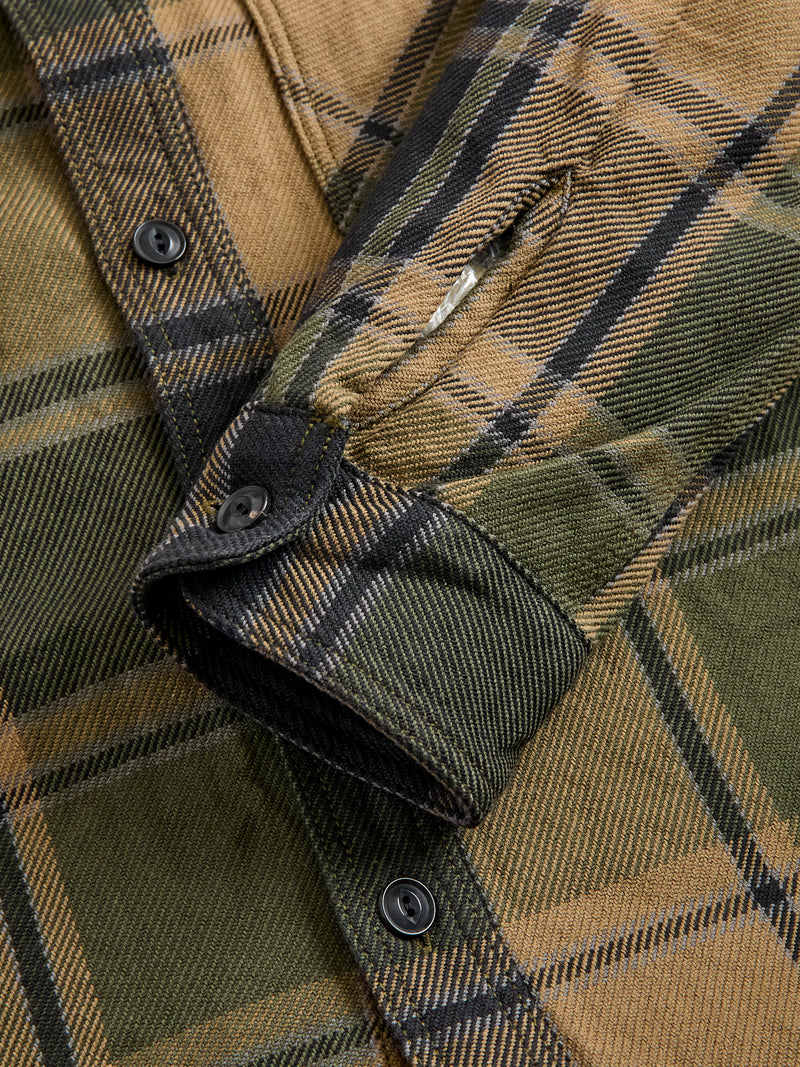 Extra Heavy Flannel Shirt in Olive – Blue Owl Workshop