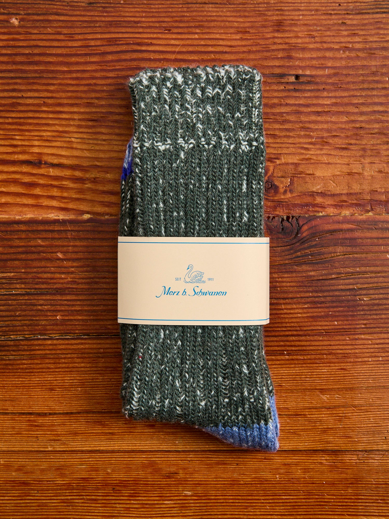 Merino Wool Melange Socks in Army/Natural – Blue Owl Workshop