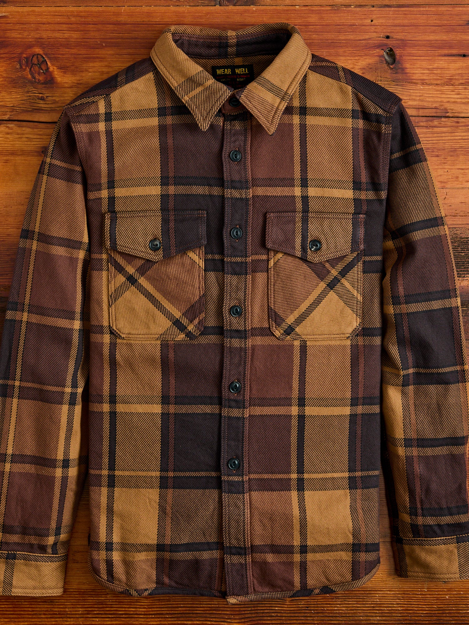 Extra Heavy Flannel Shirt in Orange – Blue Owl Workshop