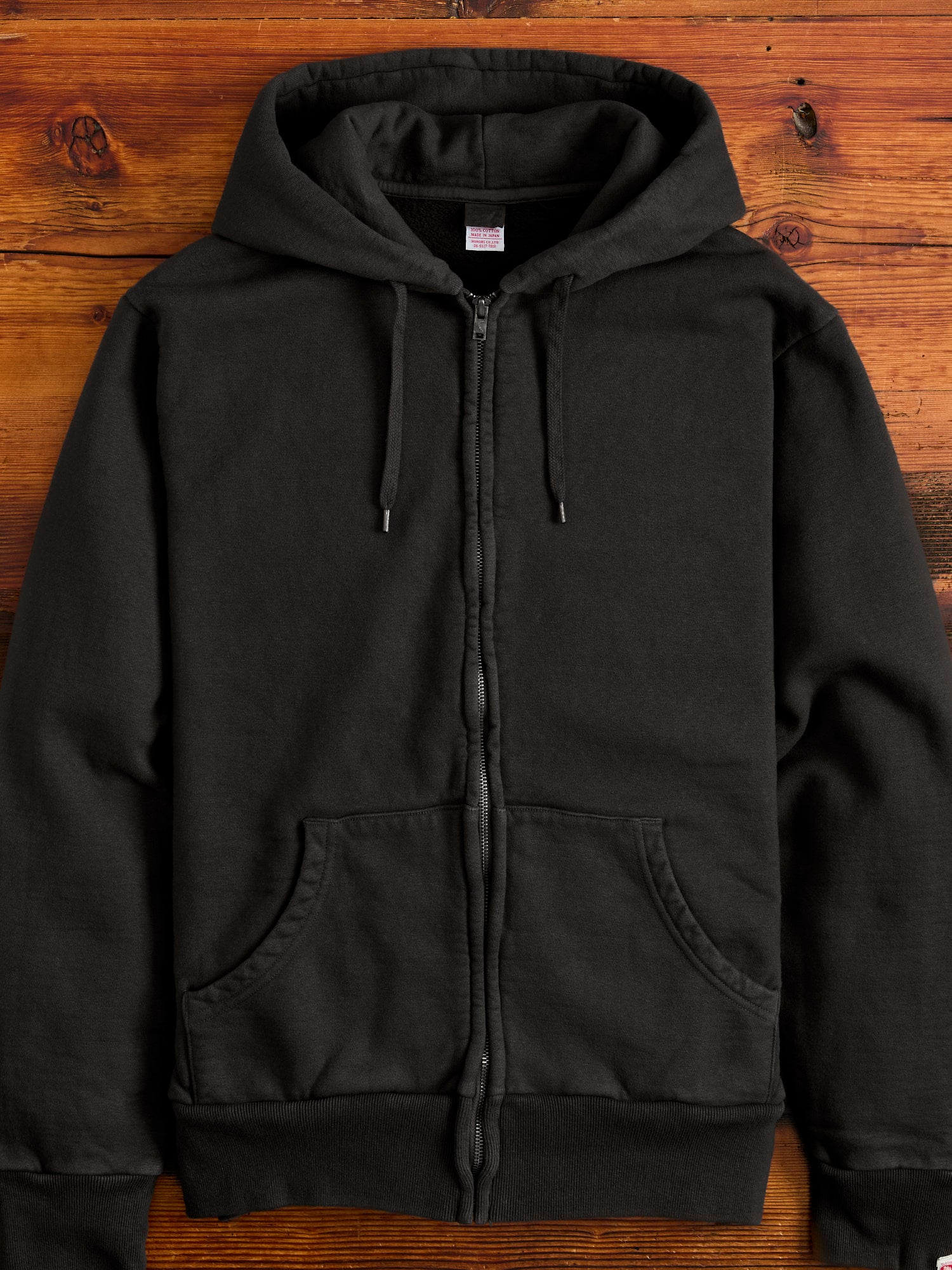 Tube Knit Zip Hoodie in Black – Blue Owl Workshop