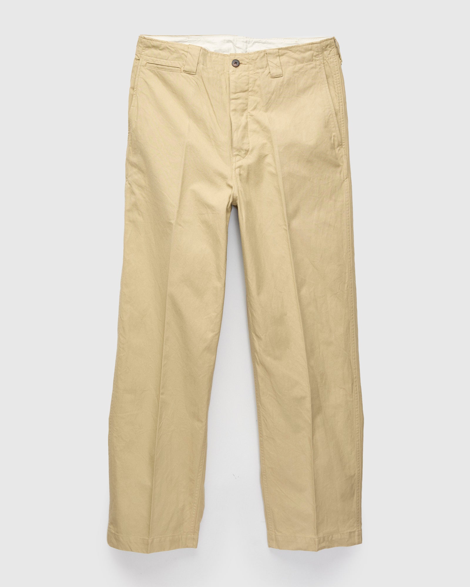 Wide Chino Pants in Beige – Blue Owl Workshop