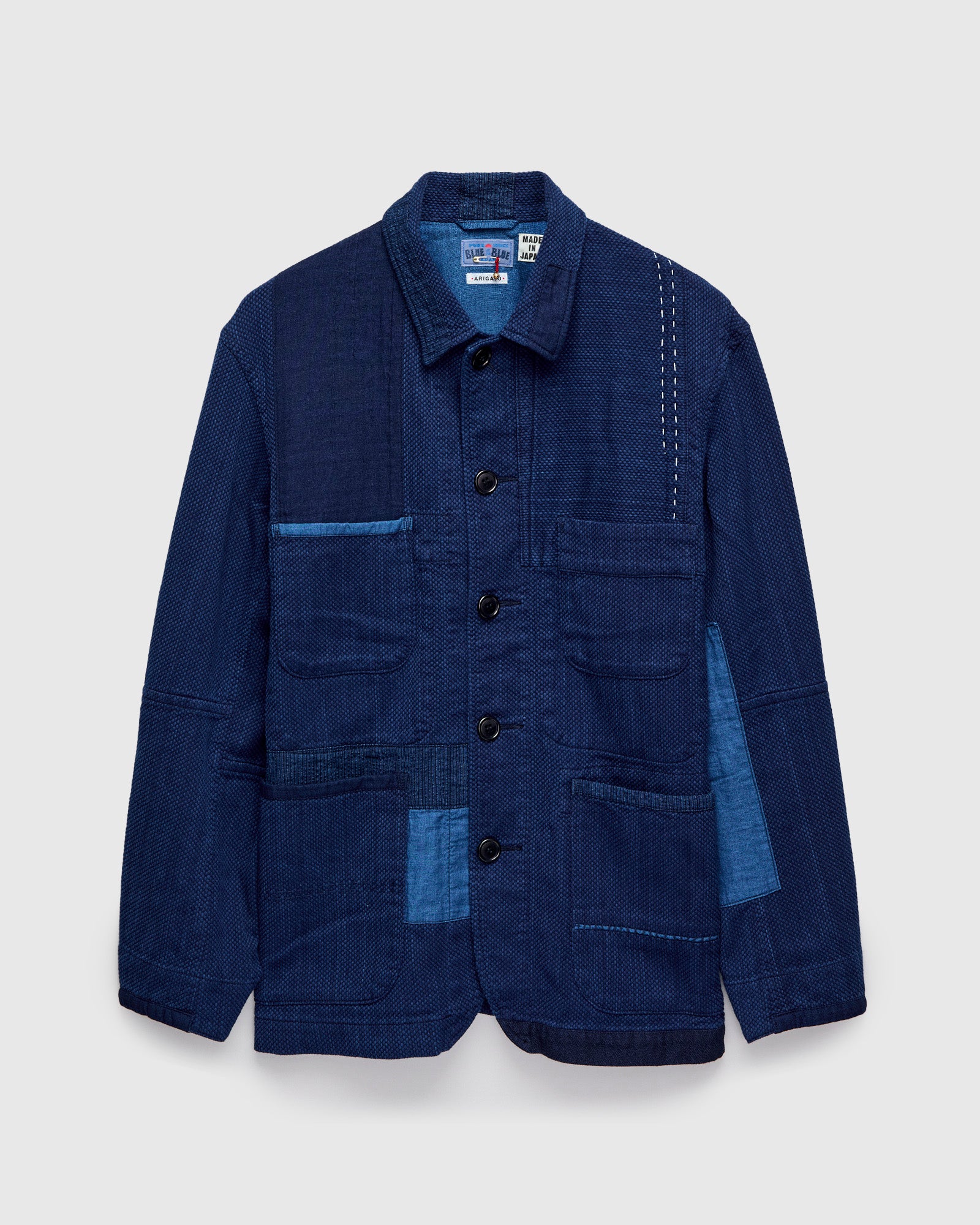 Kasezome Patchwork Chore Jacket in Indigo – Blue Owl Workshop