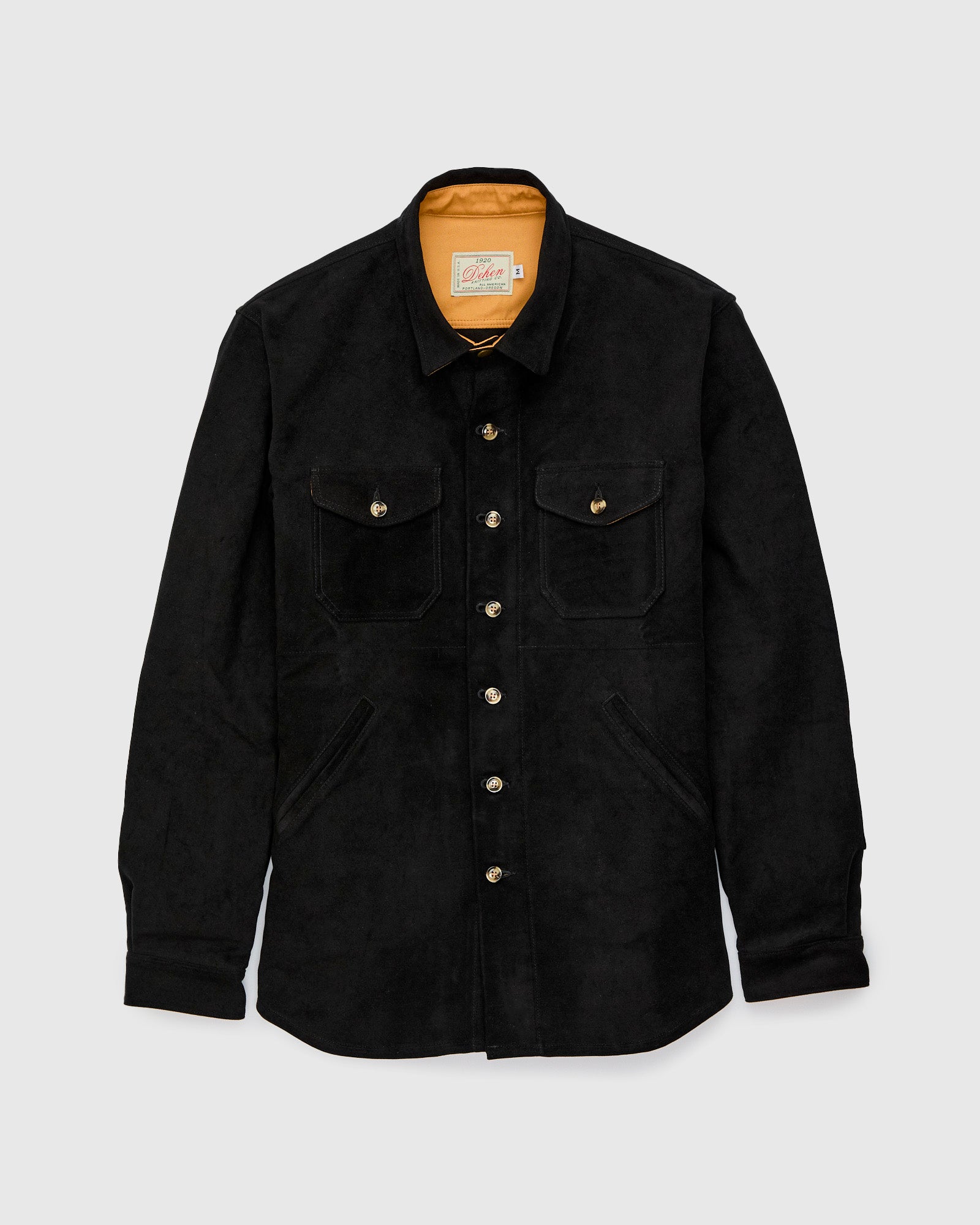 Crissman Overshirt in Black Moleskin – Blue Owl Workshop