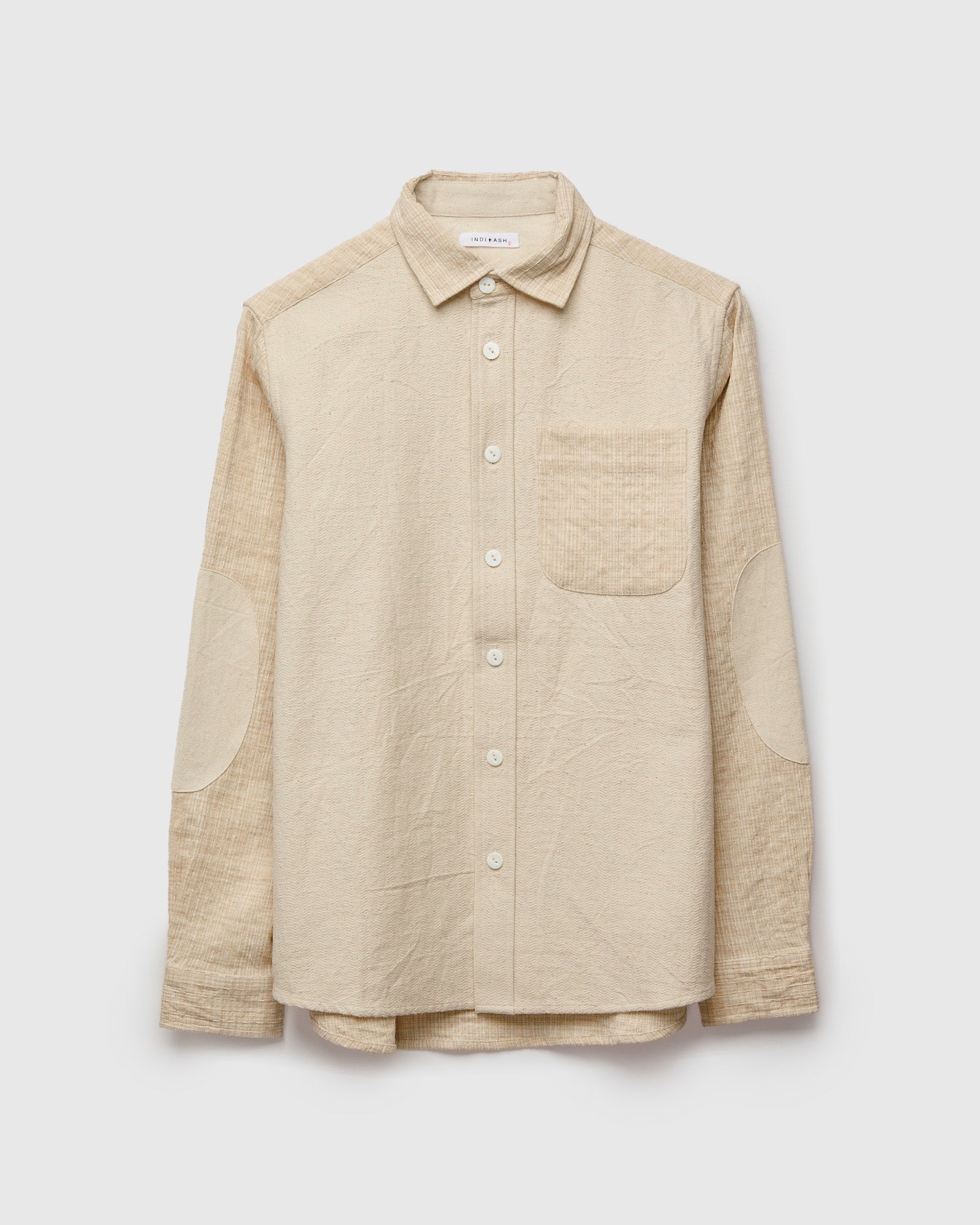 Patchwork Matty Overshirt in Natural Oat Spacedye – Blue Owl Workshop