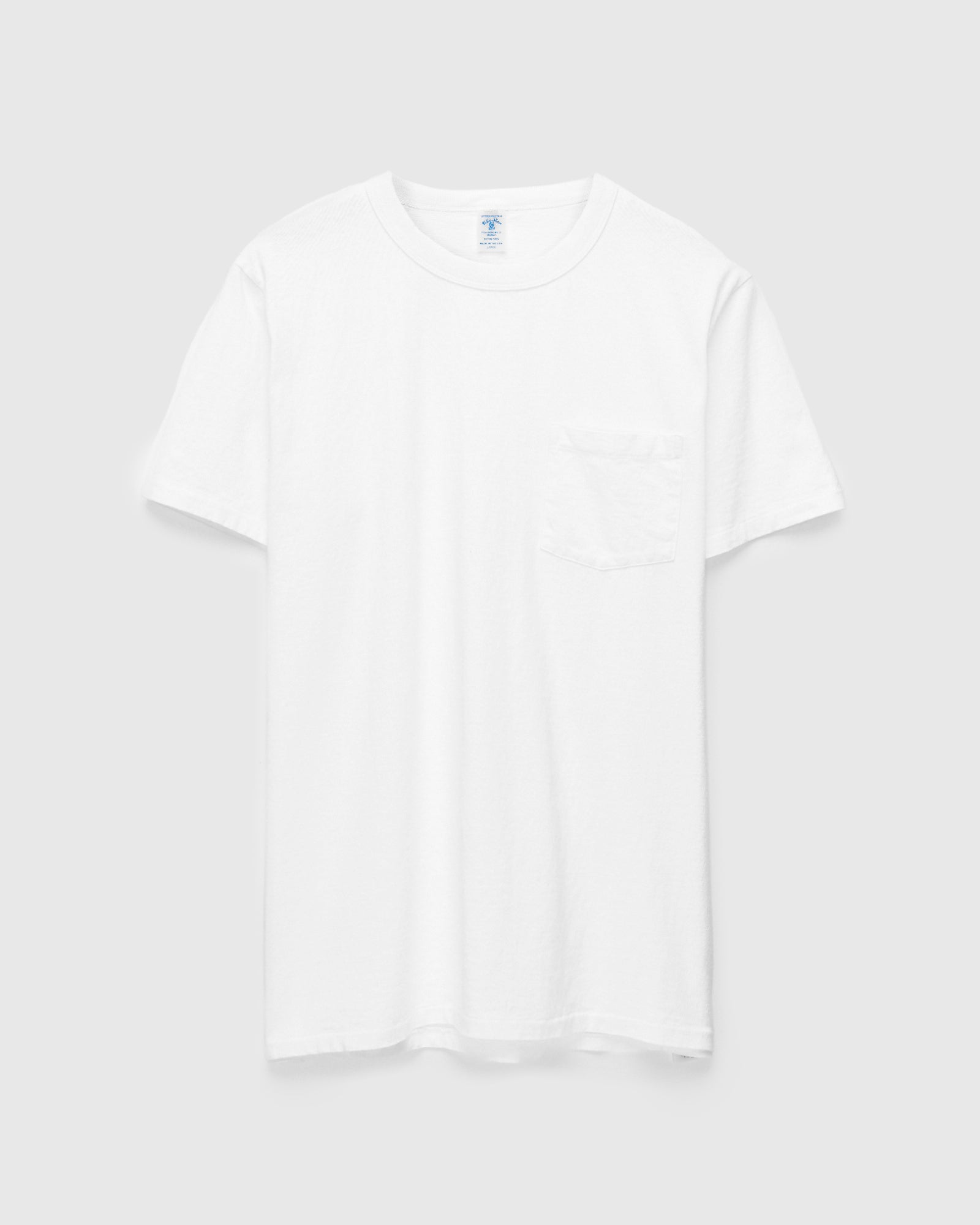 Pigment Dyed Pocket Tee in White – Blue Owl Workshop