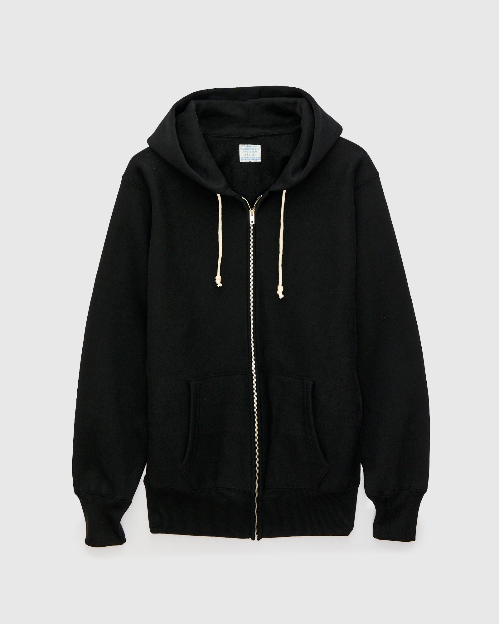 487 Reverse Weave Loopwheel Zip Hoodie in Black – Blue Owl Workshop