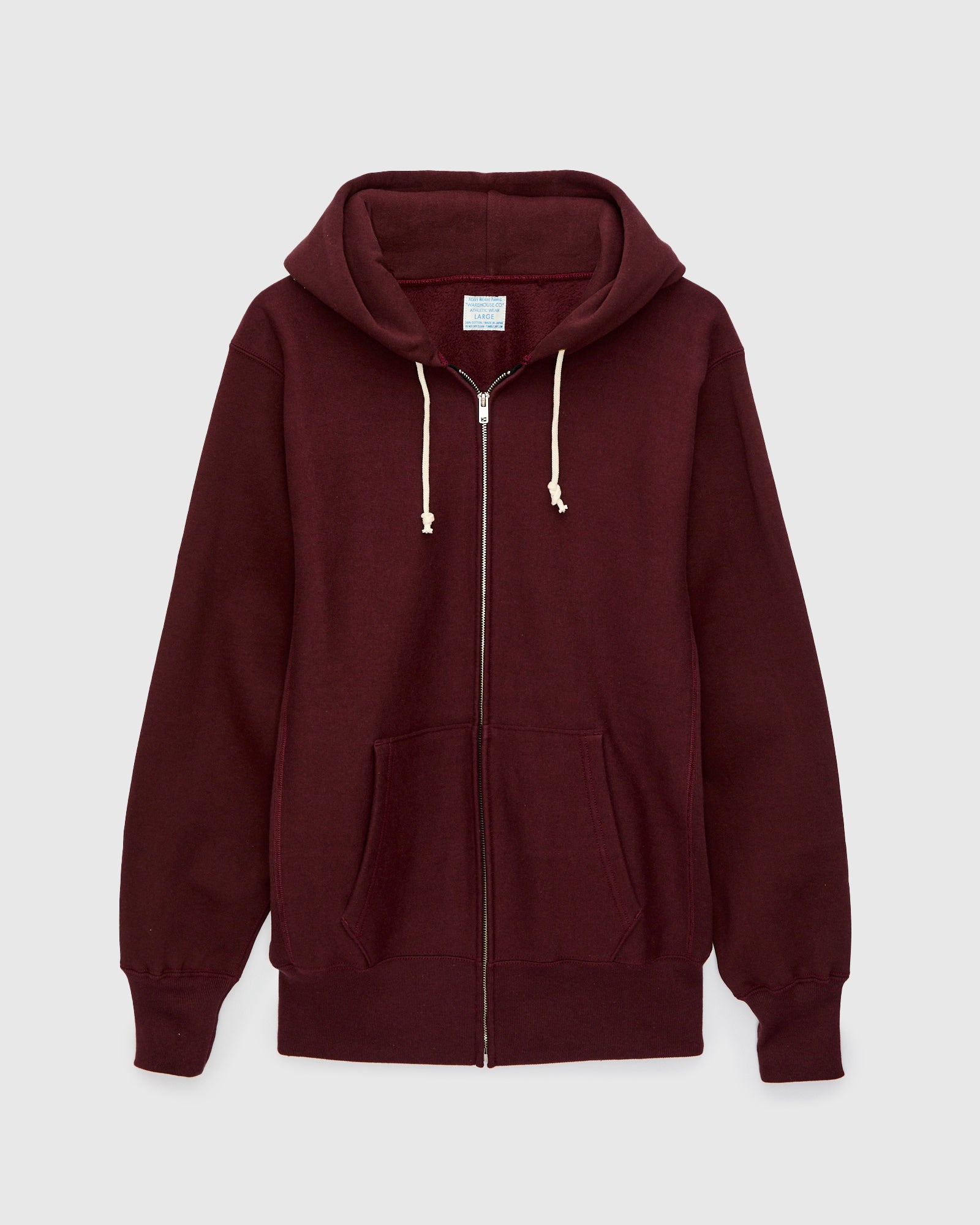 487 Reverse Weave Loopwheel Zip Hoodie in Bordeaux – Blue Owl Workshop