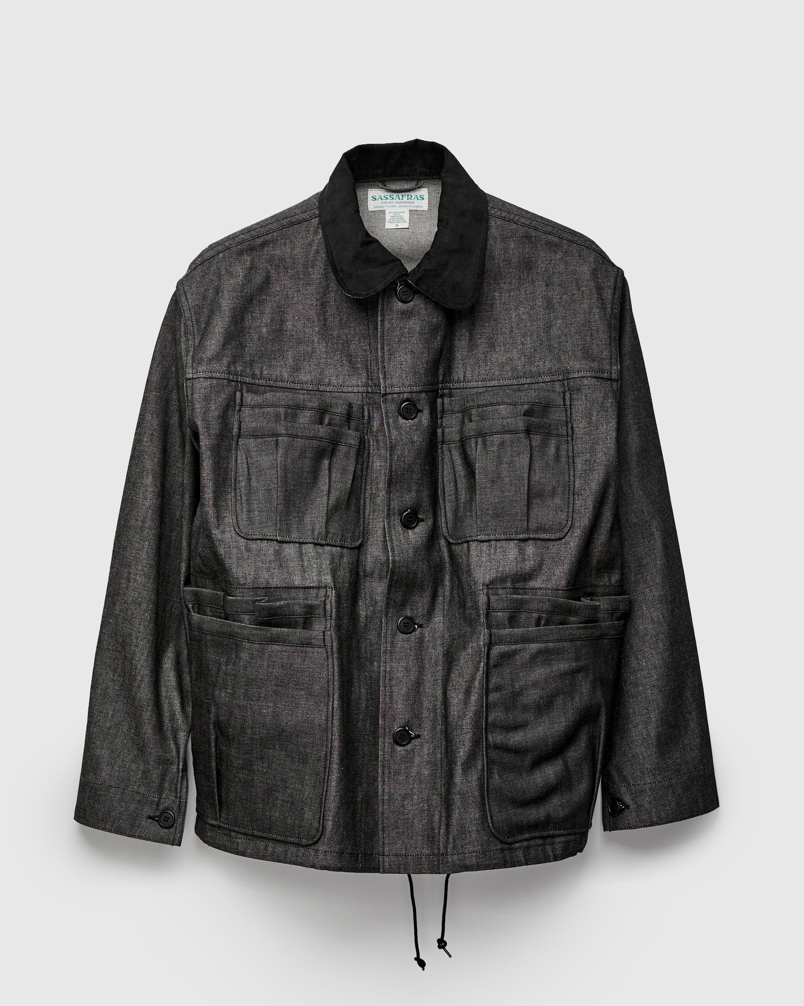 Overgrown Warden Jacket in Black Denim – Blue Owl Workshop