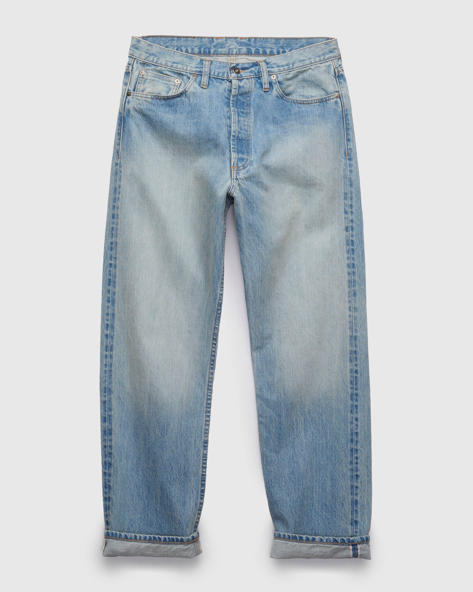 CS-100XV 14oz Vintage Wash Indigo Selvedge Denim - Classic Straight Fi ...