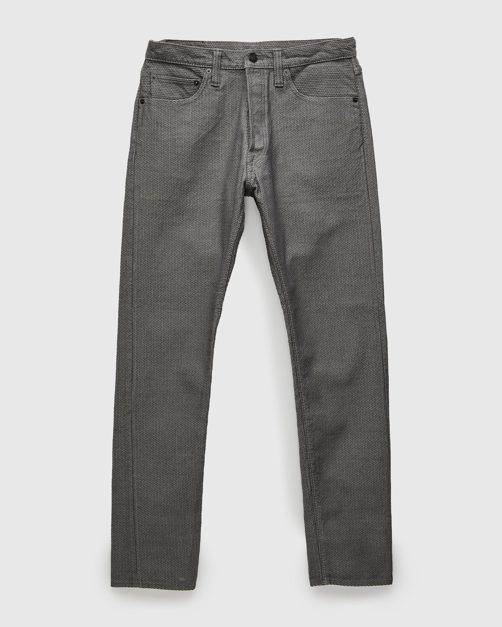 1177-GRY Gray x Black Sashiko Denim - Relaxed Tapered Fit – Blue Owl ...