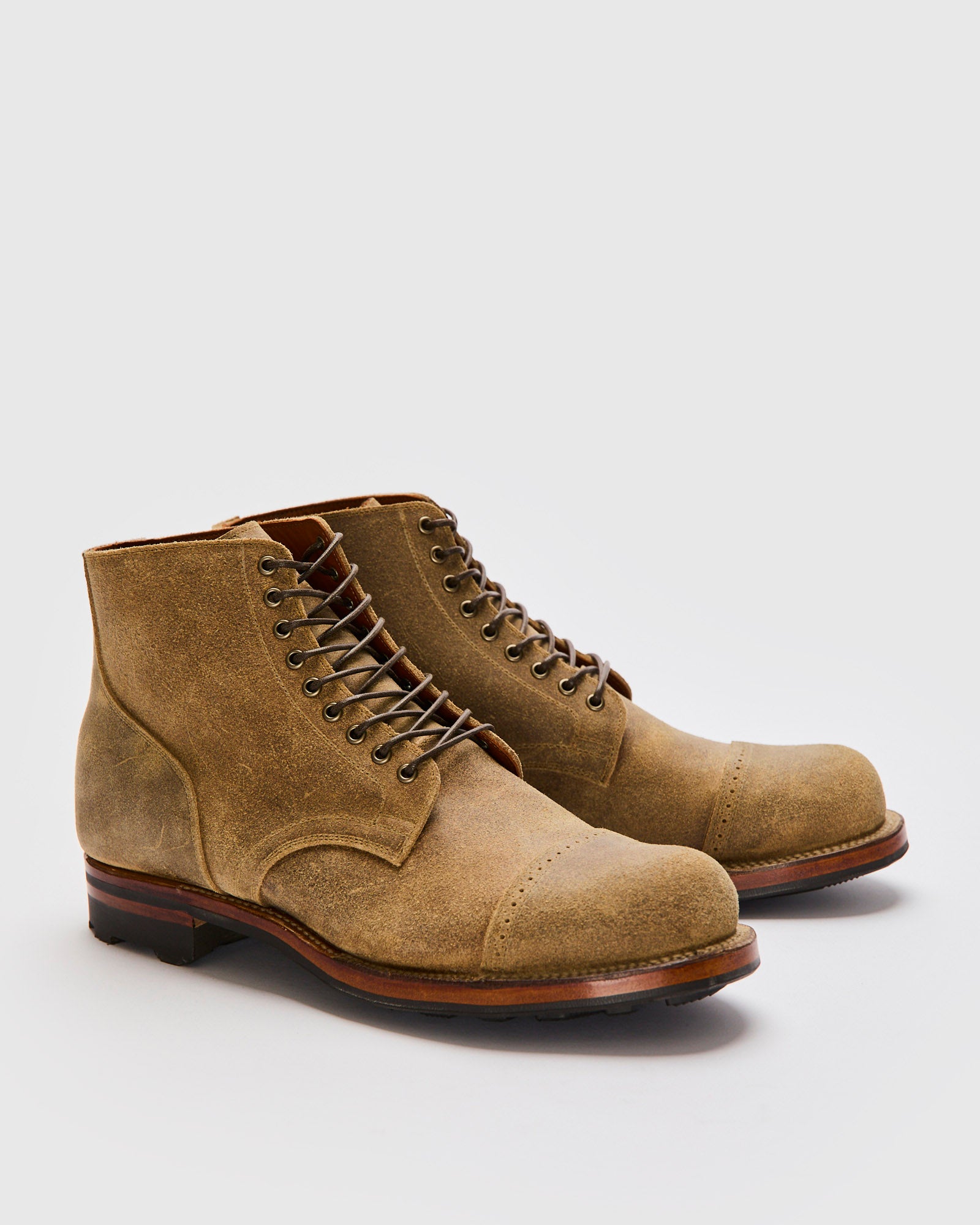 Service Boot BCT 2040 in Desert Sandy Waxy Commander – Blue Owl Workshop