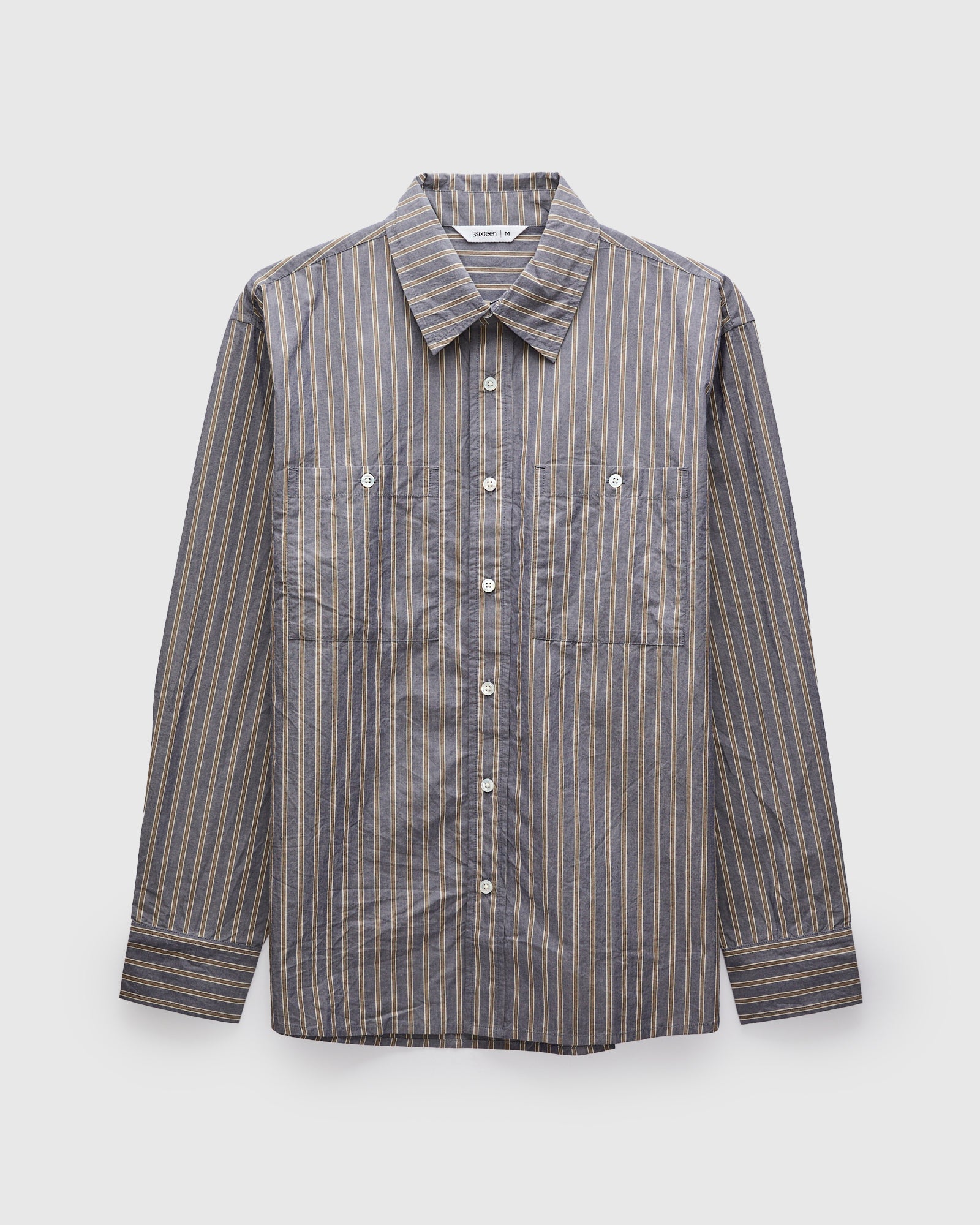 Commuter Shirt in Navy/Coyote Stripe – Blue Owl Workshop