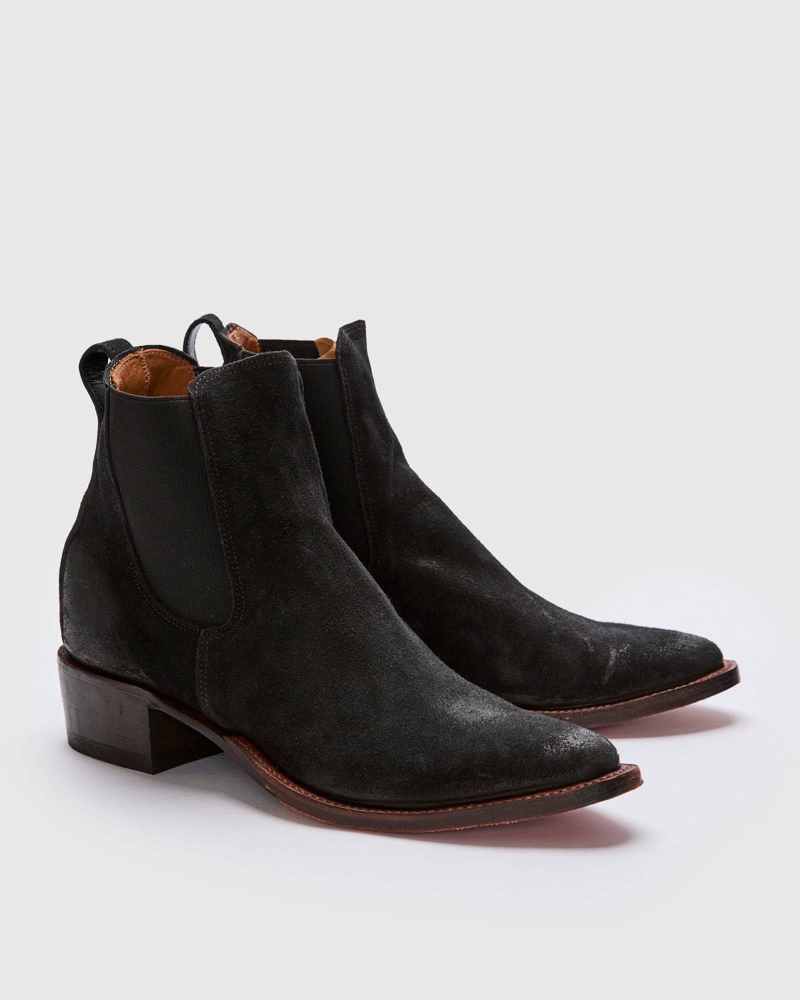 Plainview Chelsea Boot in Black Roughout – Blue Owl Workshop