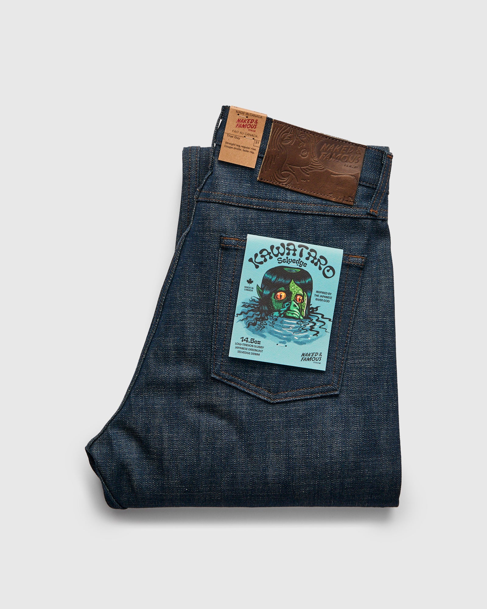 "Kawataro" 14.5oz Greencast Selvedge Denim - True Guy Fit – Blue Owl ...
