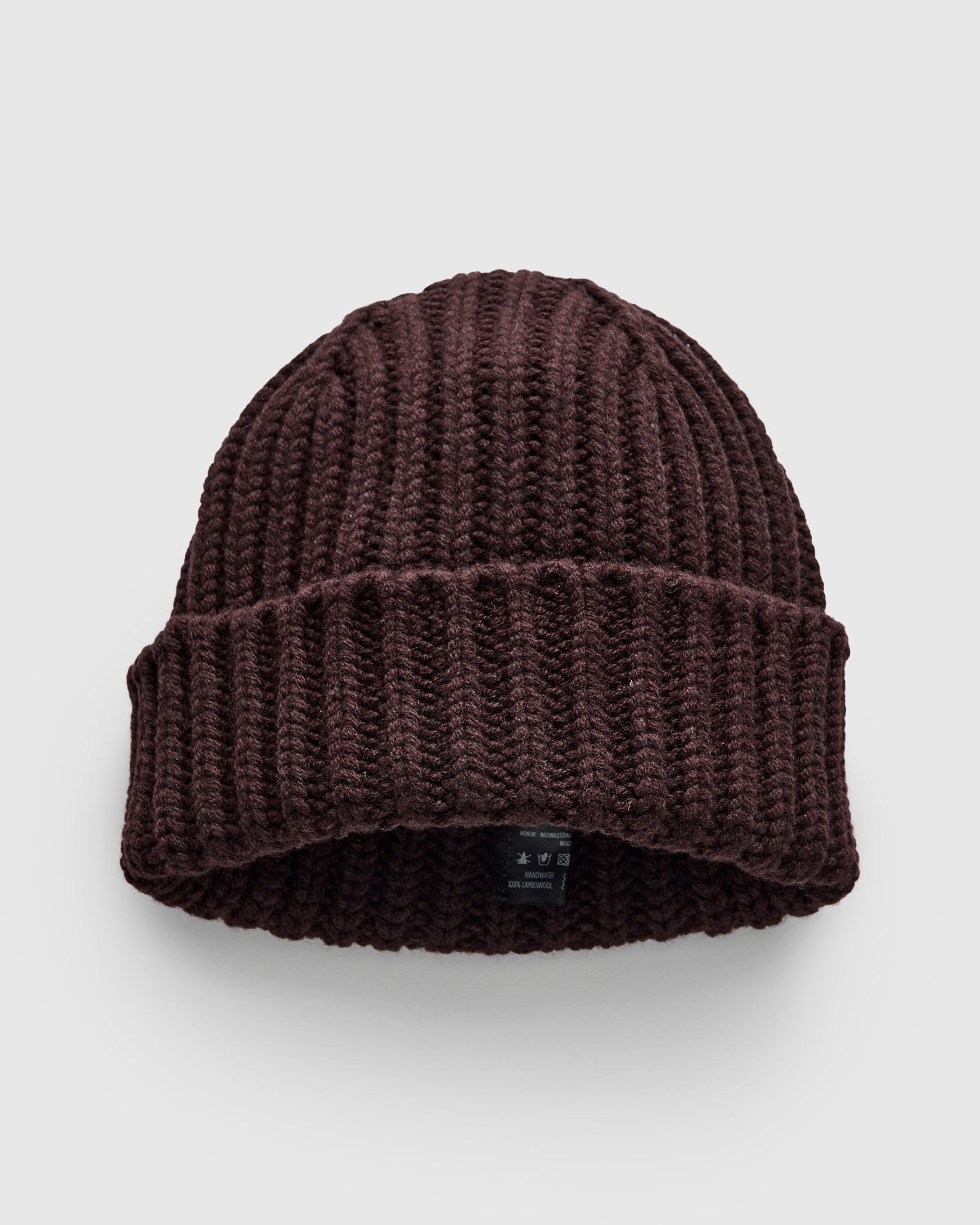"Brain Freezer" Wool Beanie in Chocolate – Blue Owl Workshop