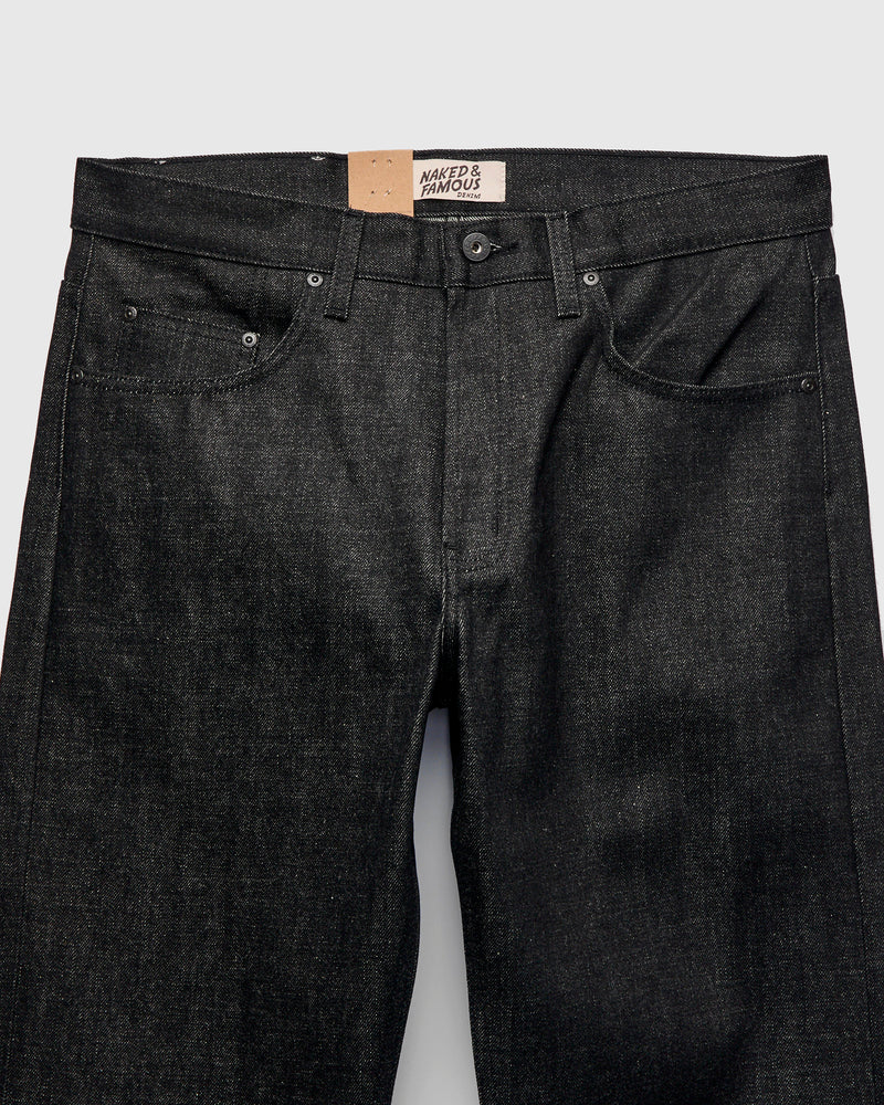 "Yatagarasu" 15oz Black Selvedge Denim - Easy Guy Fit – Blue Owl Workshop