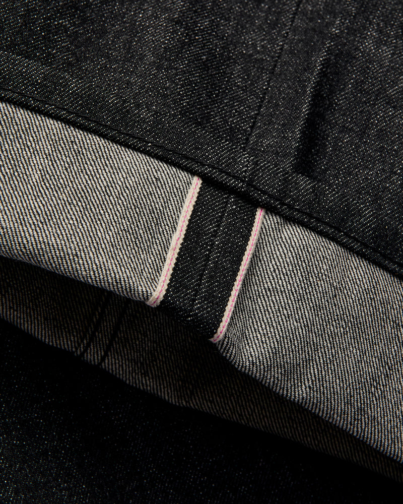 "Yatagarasu" 15oz Black Selvedge Denim - Easy Guy Fit – Blue Owl Workshop