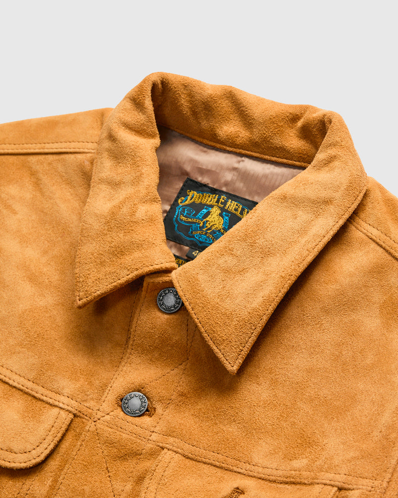 "The Boxer" Horsehide Suede Jacket in Beige – Blue Owl Workshop
