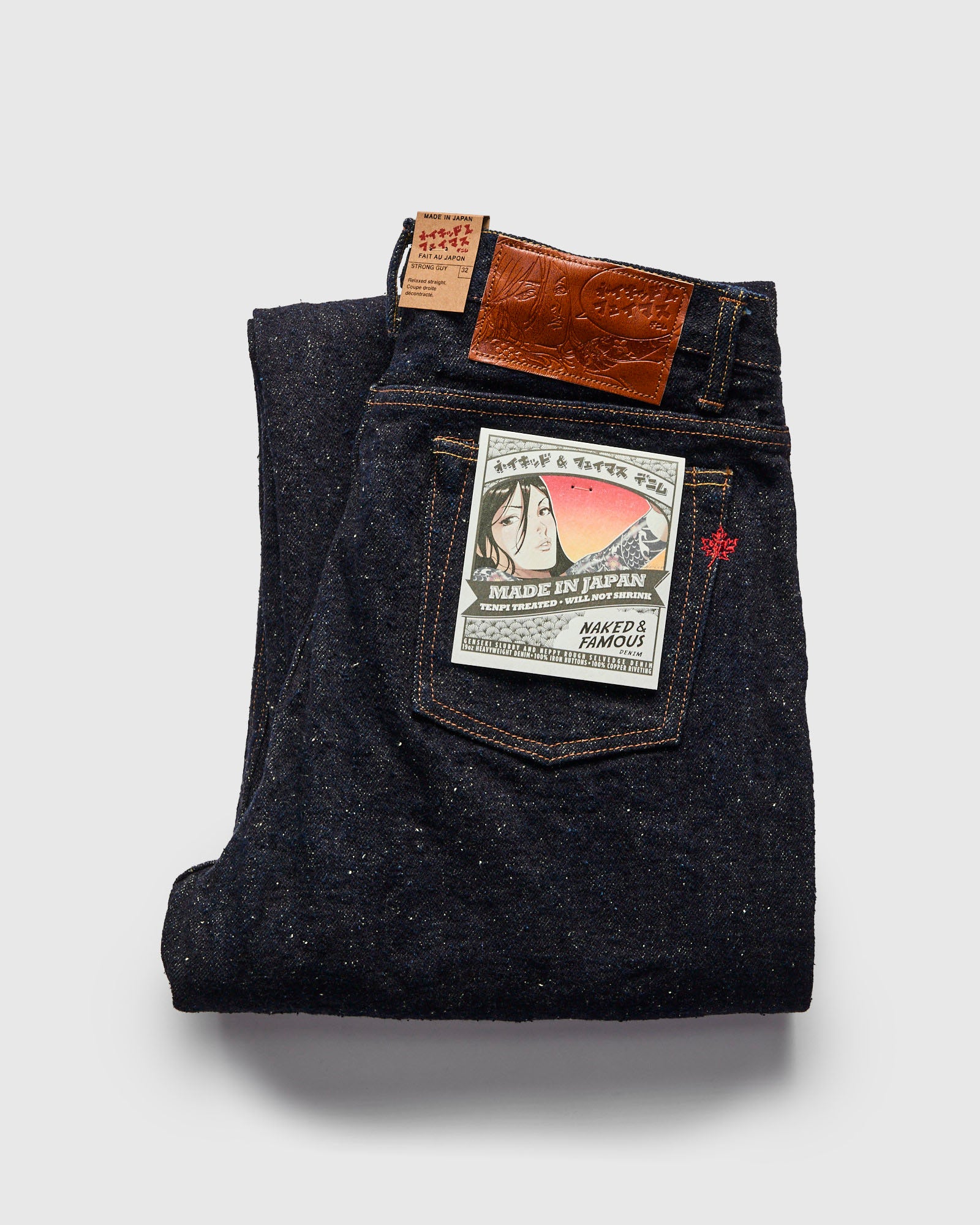 MIJ16 "Genseki Selvedge" 19oz Slub Selvedge Denim - Strong Guy Fit ...