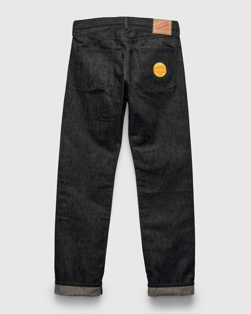 "Lot 224" 14.5oz Black 66 Selvedge Denim - Regular Straight Fit – Blue ...