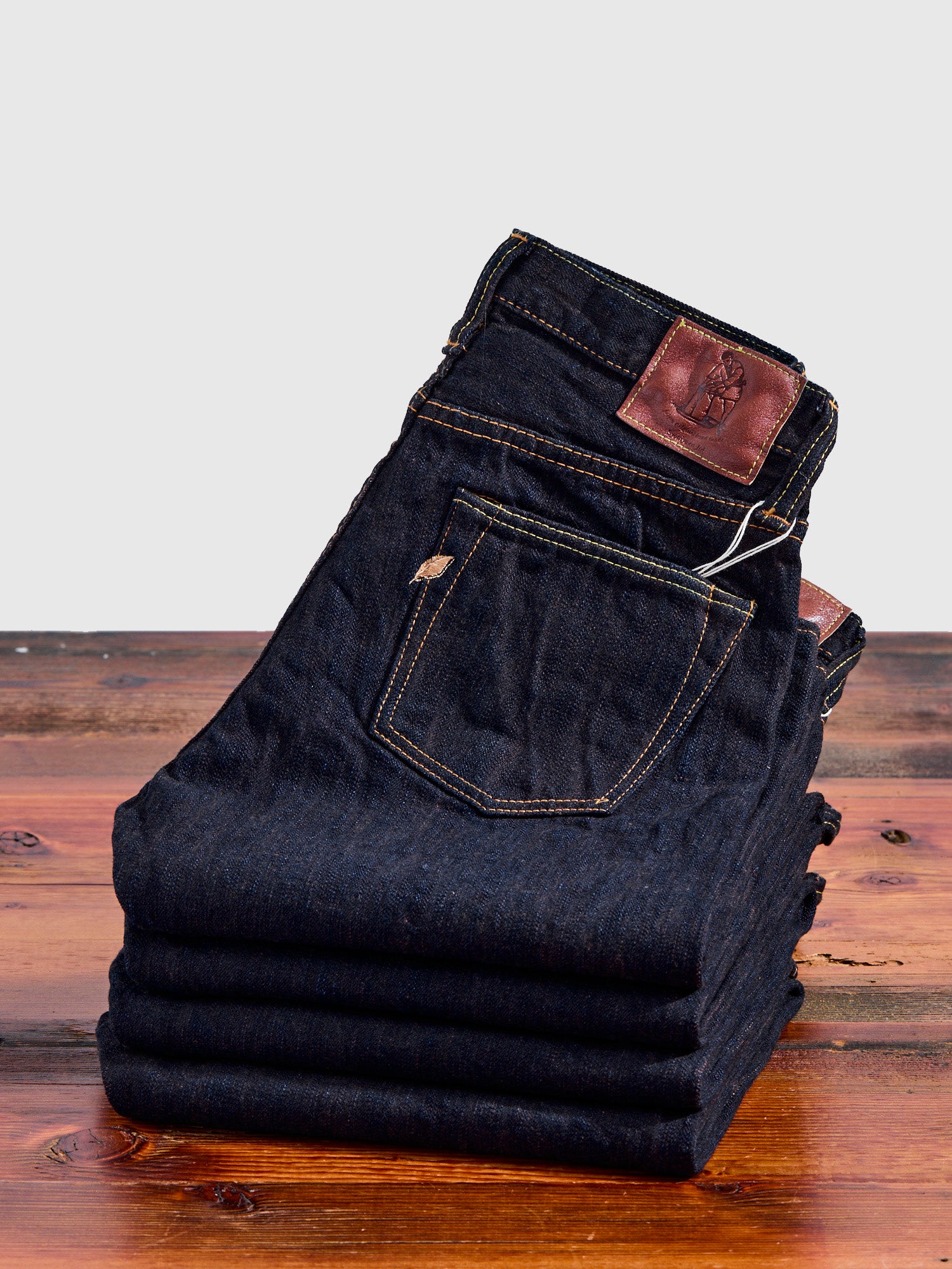 PER-EX-003-ID "Persimmon Extra Slub" 15oz Rinsed Selvedge Denim - Regu – Blue Owl Workshop
