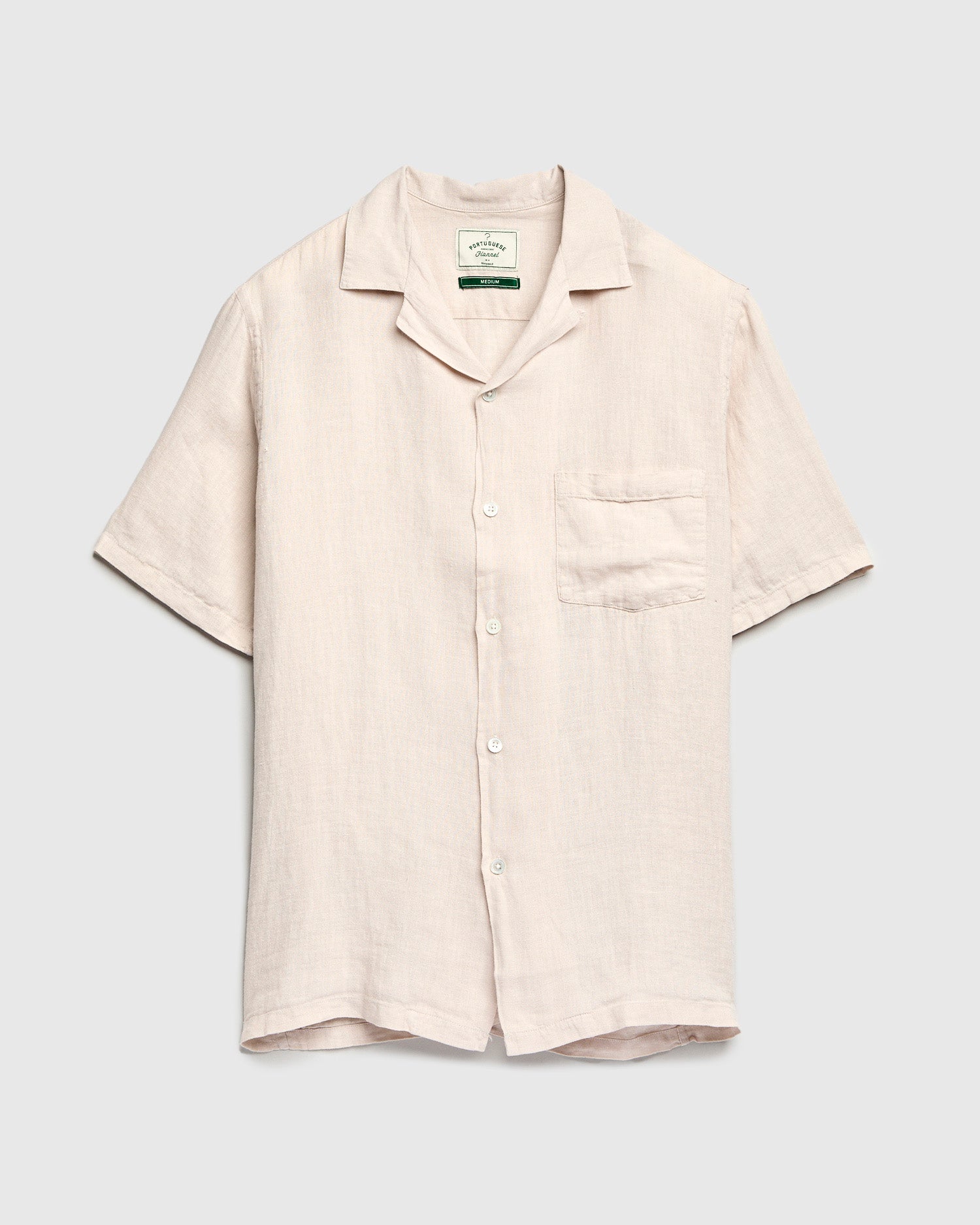 Linen Camp Collar Shirt in Raw – Blue Owl Workshop