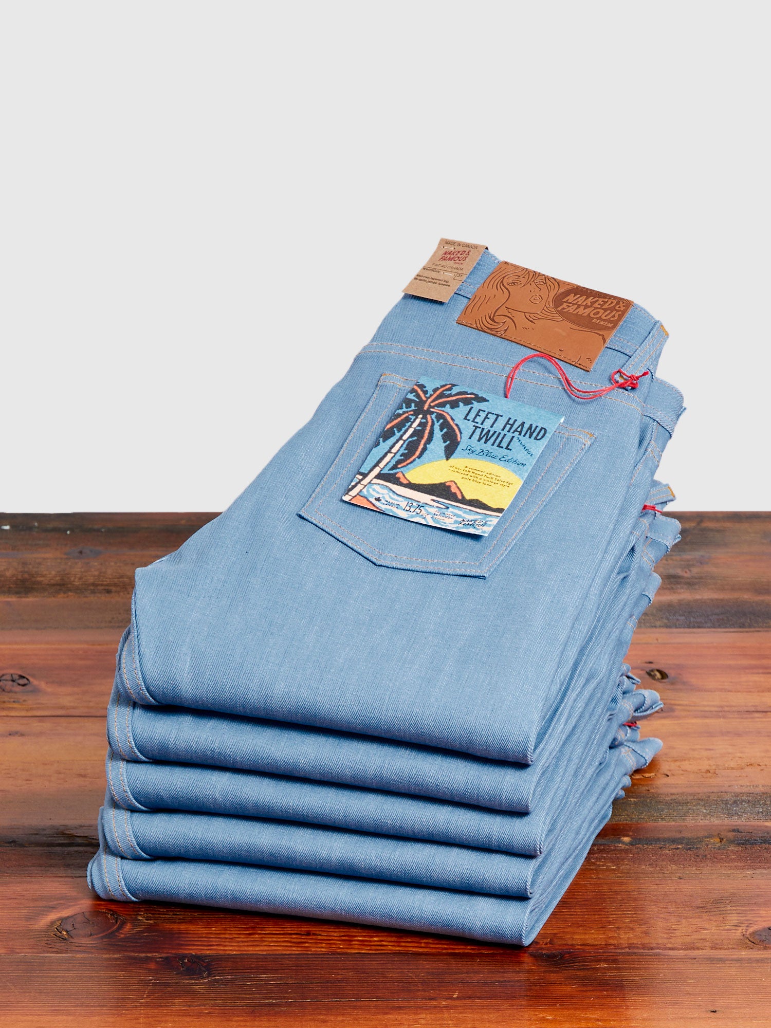 "Left Hand Twill Sky Blue" 13.75oz Selvedge Denim - Weird Guy Fit ...