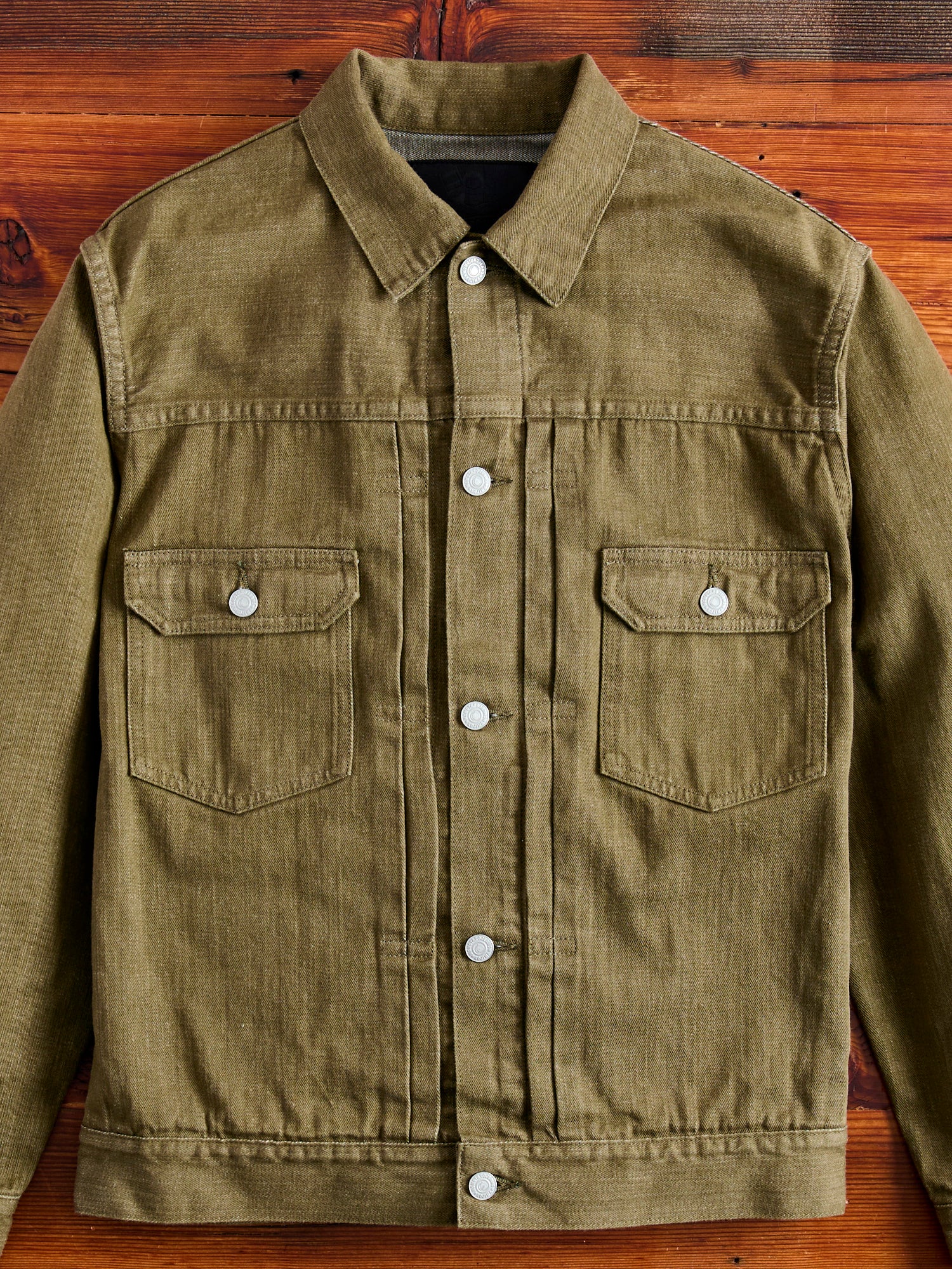 MXGJ1003 "British Army Green" 10.5oz Selvedge Denim Type-2 Jacket ...